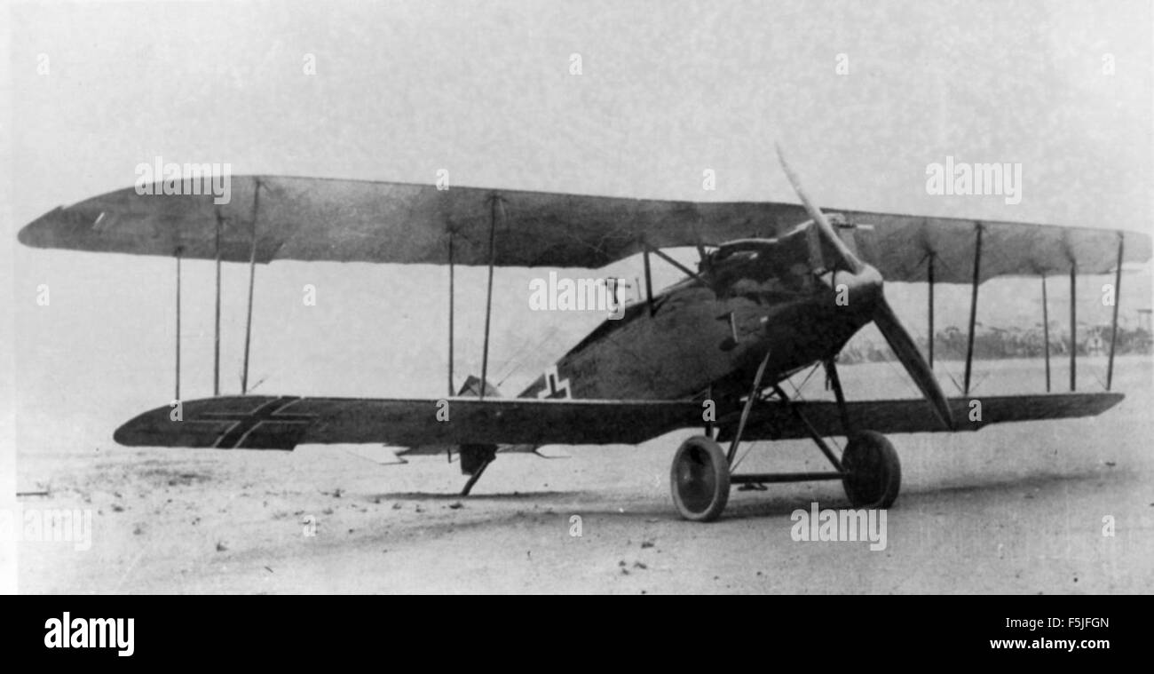 A historic photograph of the Aviatik C IX, a German World War I ...