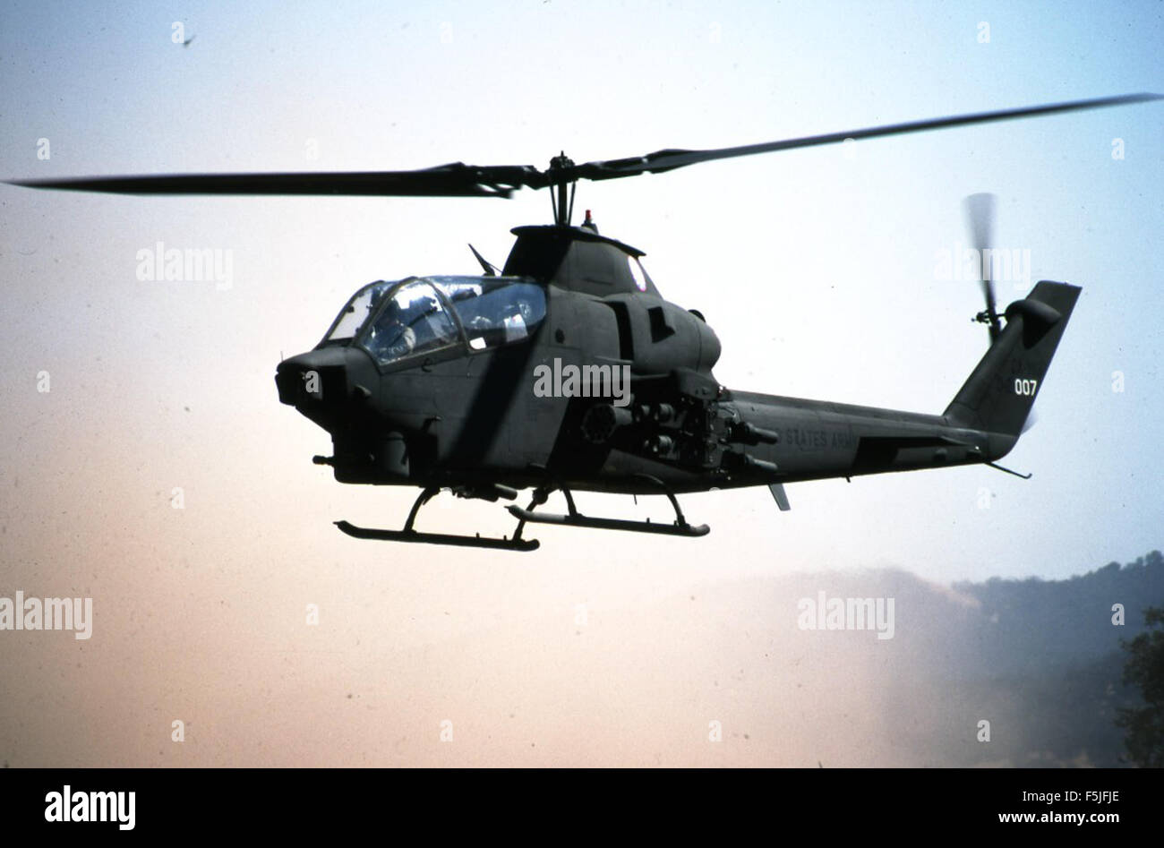 This image shows a Bell AH-1S Cobra, serial number 71-21007, from the ...
