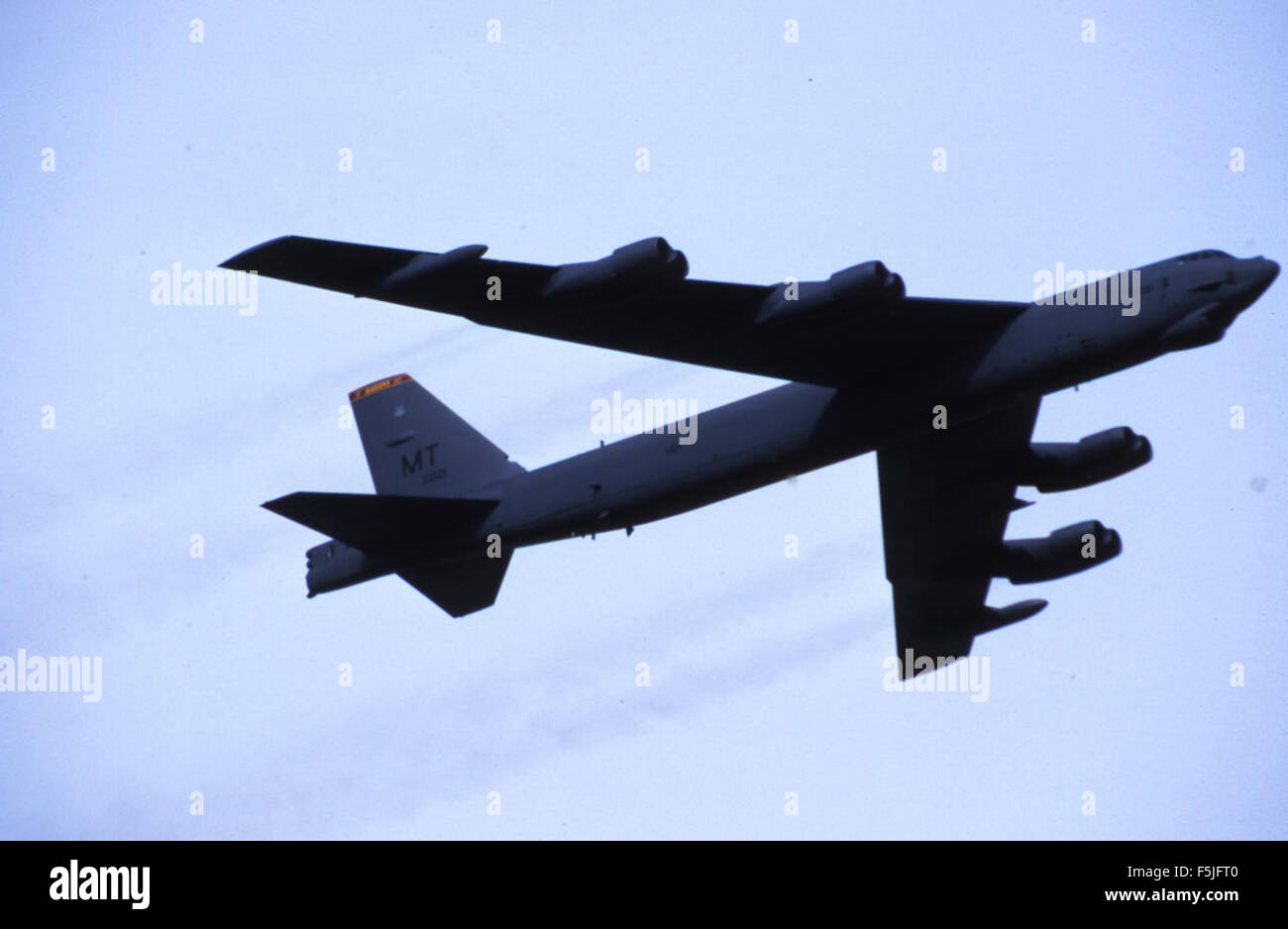 This photograph shows the Boeing B-52H Stratofortress, tail number 60 ...