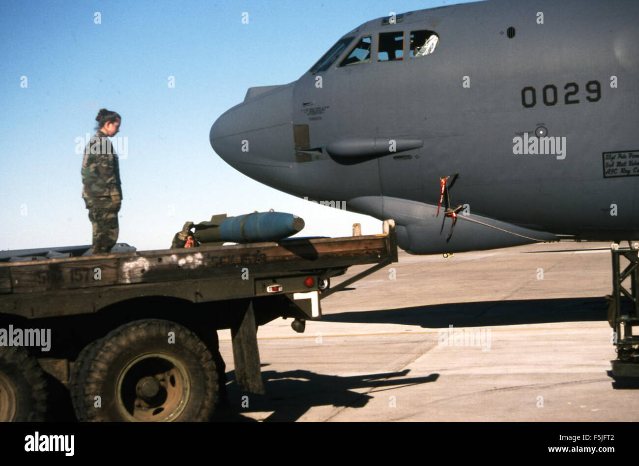 Photograph of Boeing B-52H 60-0029 from the 5th Bomb Wing at Minot AFB ...