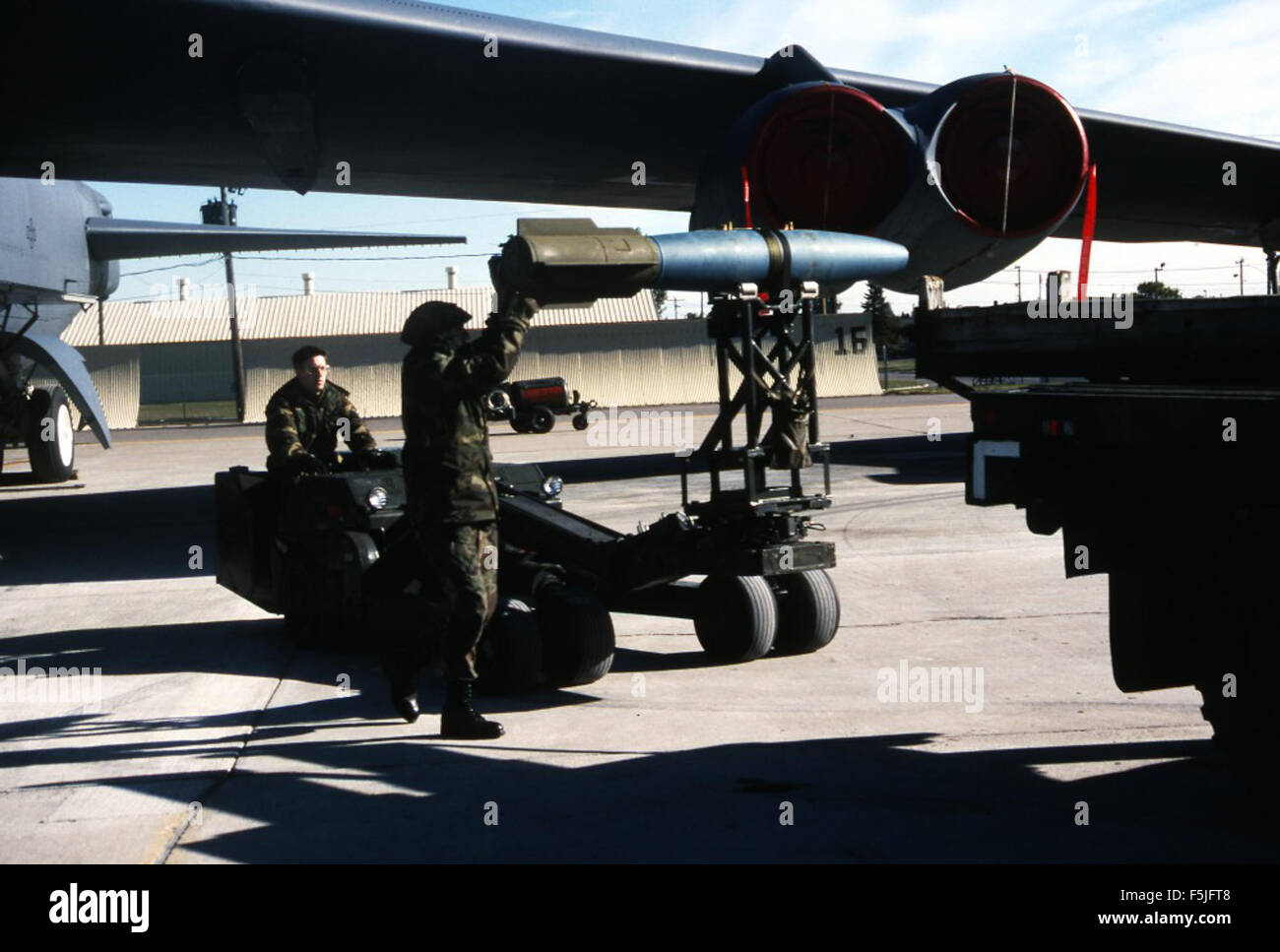 The Boeing B-52H Stratofortress 60-0029 of the 5th Bomb Wing at Minot ...