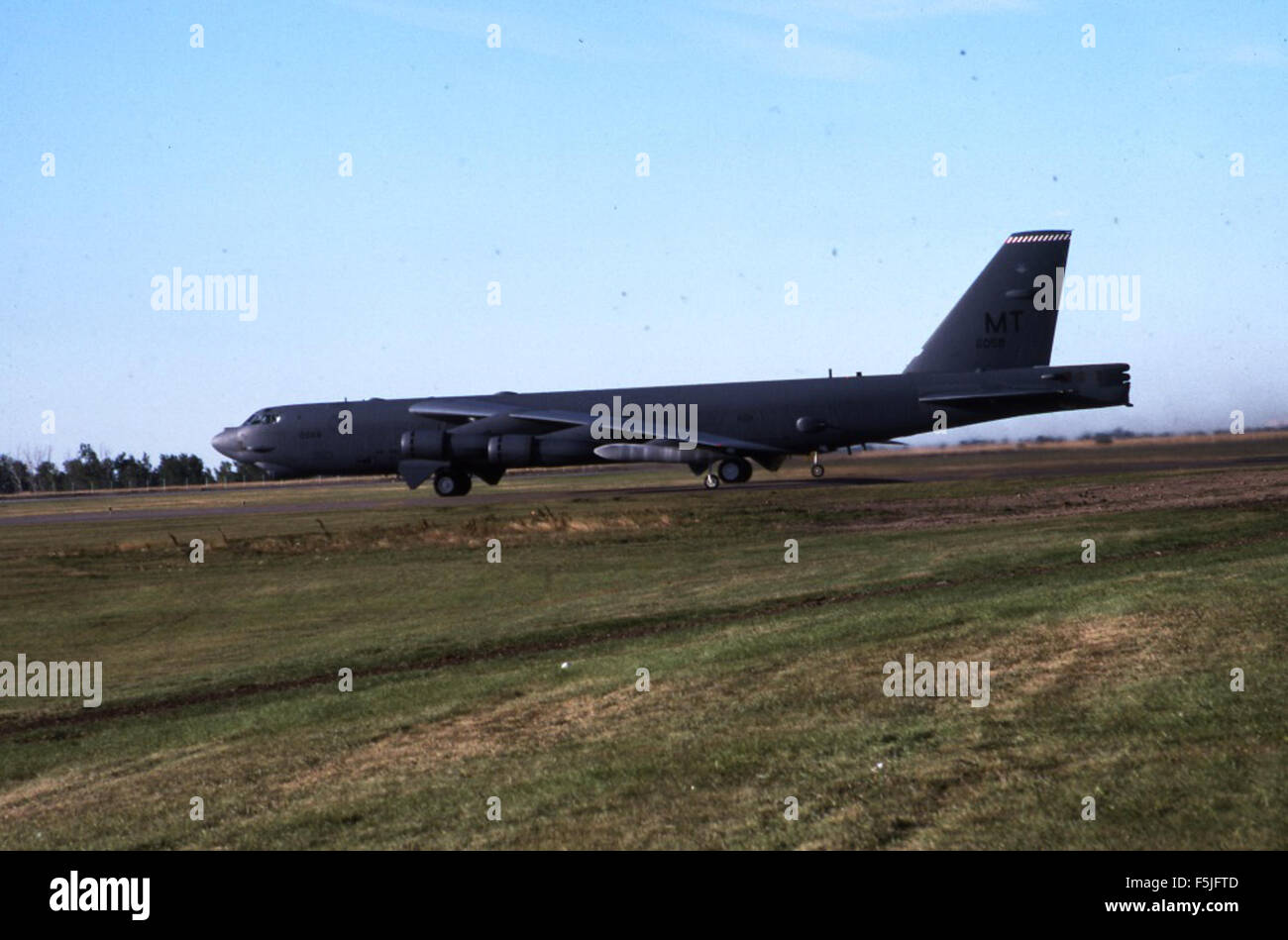 The Boeing B-52H Stratofortress, a strategic bomber, photographed on ...