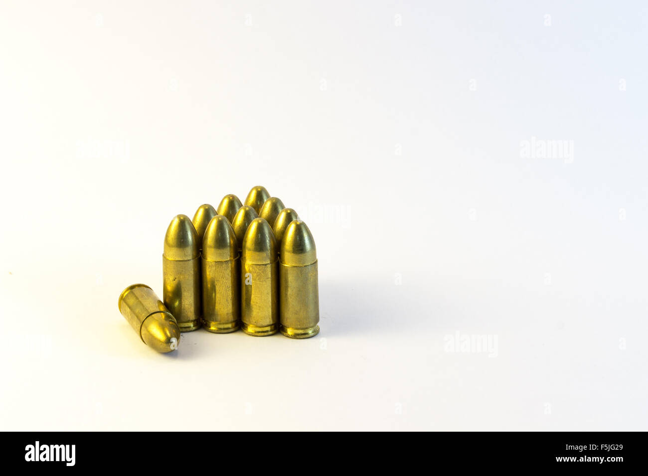 The bullets on white background Stock Photo - Alamy
