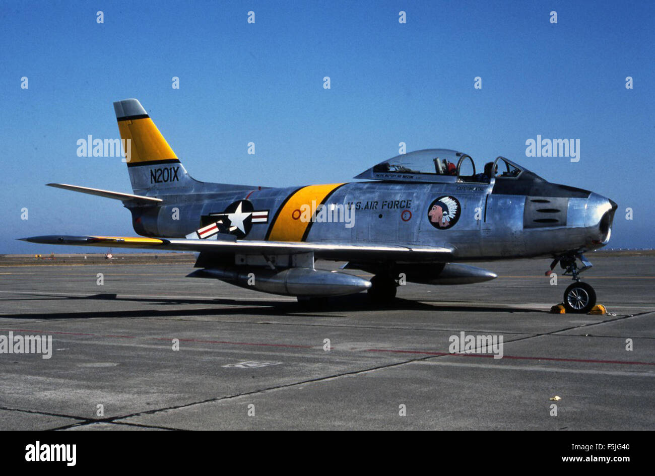 The Canadair Sabre Mk 5, serial number 23203, served as a primary jet ...