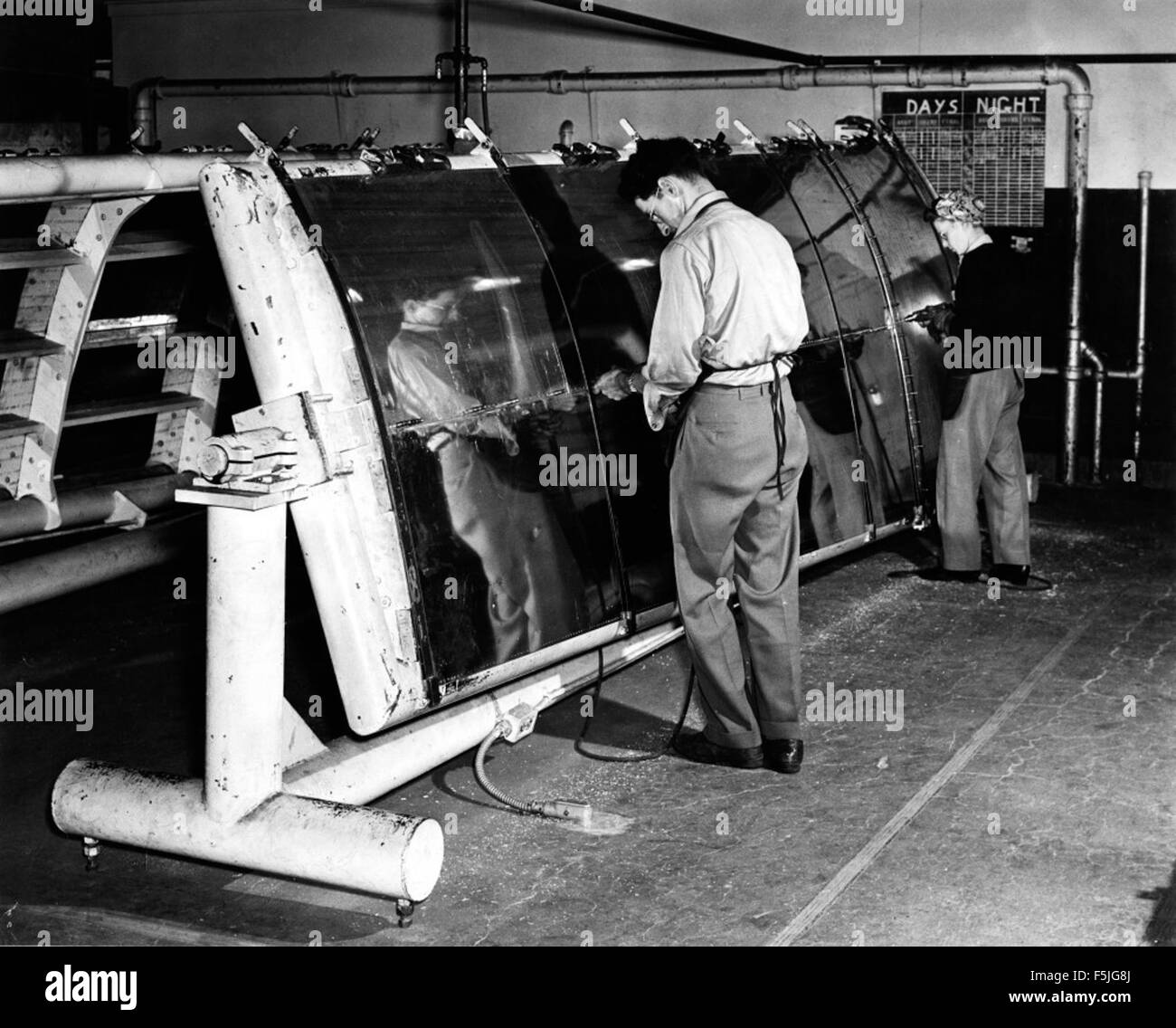 Aircraft fabrication Black and White Stock Photos & Images - Alamy