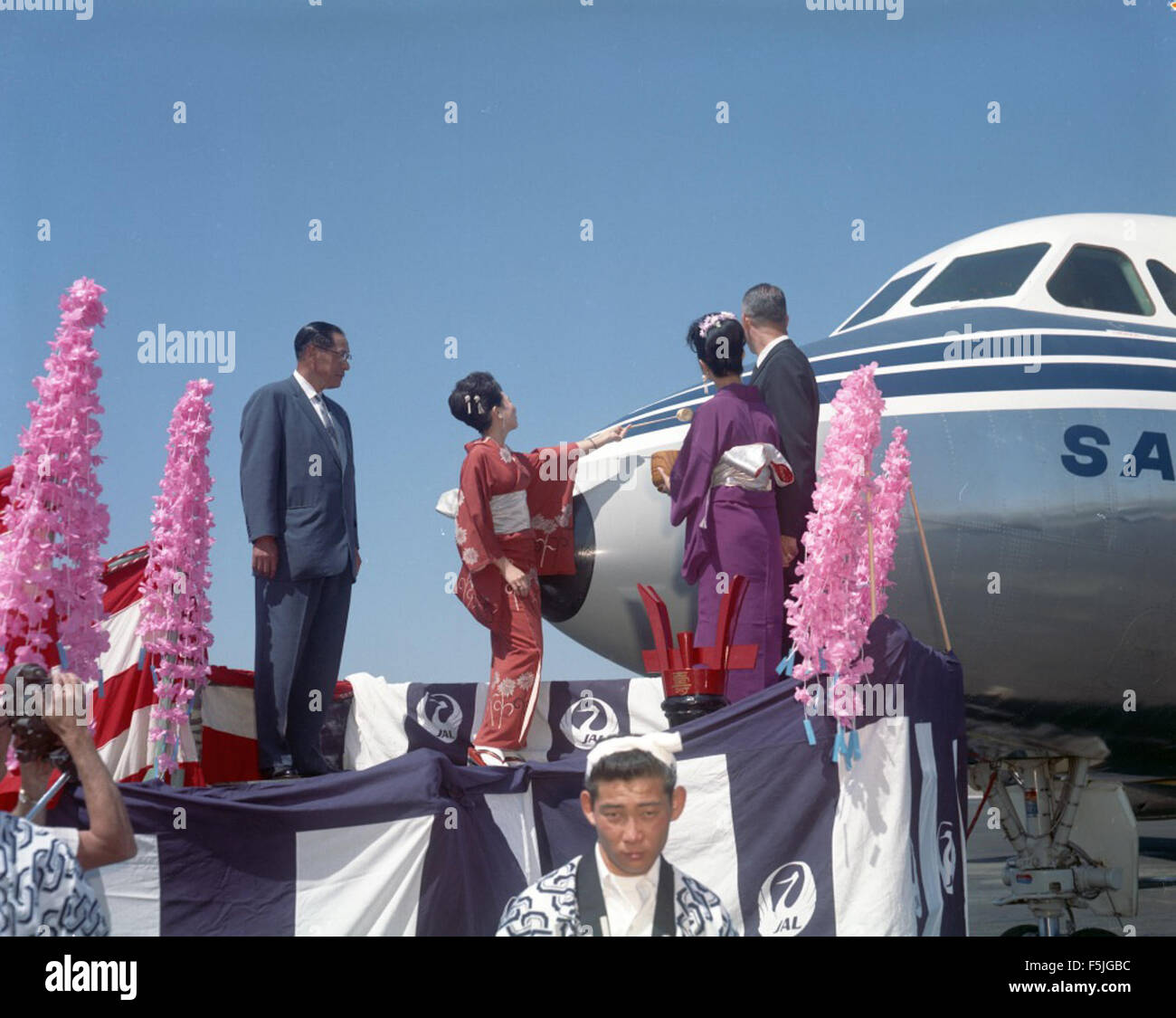 The Convair 880 819-61, seen here with Japan Airlines (JAL) on July 7, 1961, is an example of ...