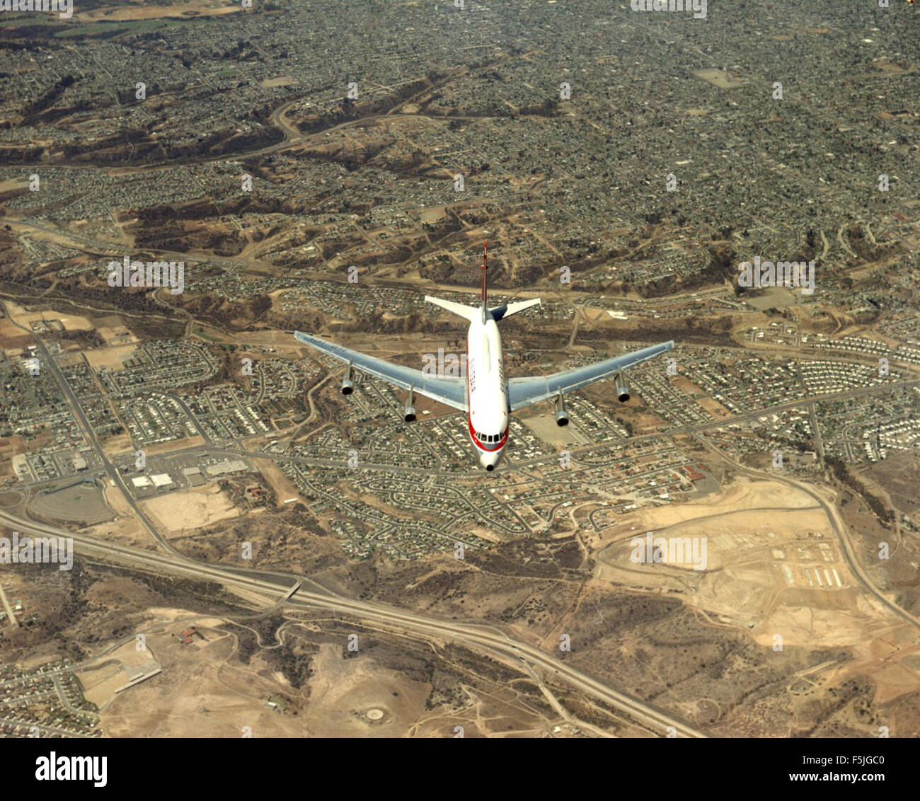 Convair 880 957-61 Swissair in flight 1961 Stock Photo - Alamy