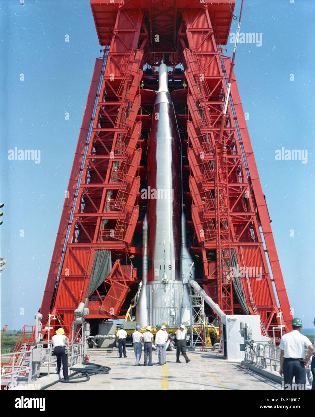 Atlas 3E Details 3E On Launcher; Complex 13 Date Stock Photo - Alamy