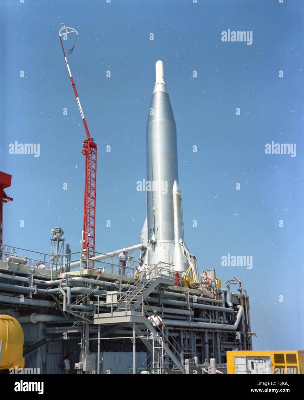 Atlas 3E Details 3E On Launcher; Complex 13 Date Stock Photo - Alamy