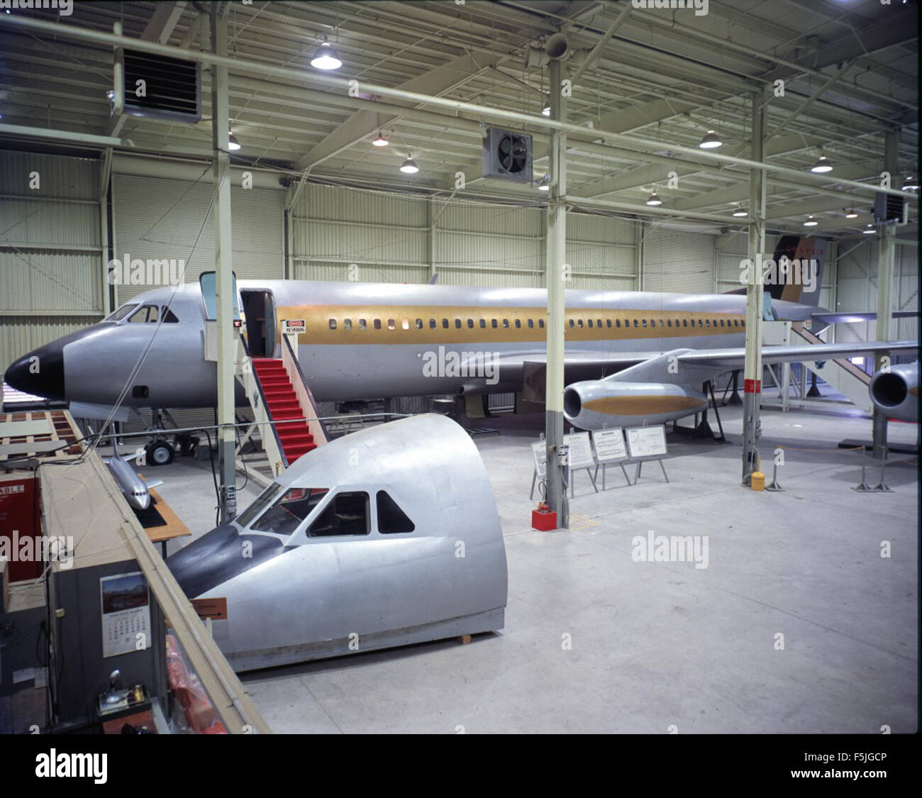 The Convair 880-14 mock-up at Building 69, representing a test or ...
