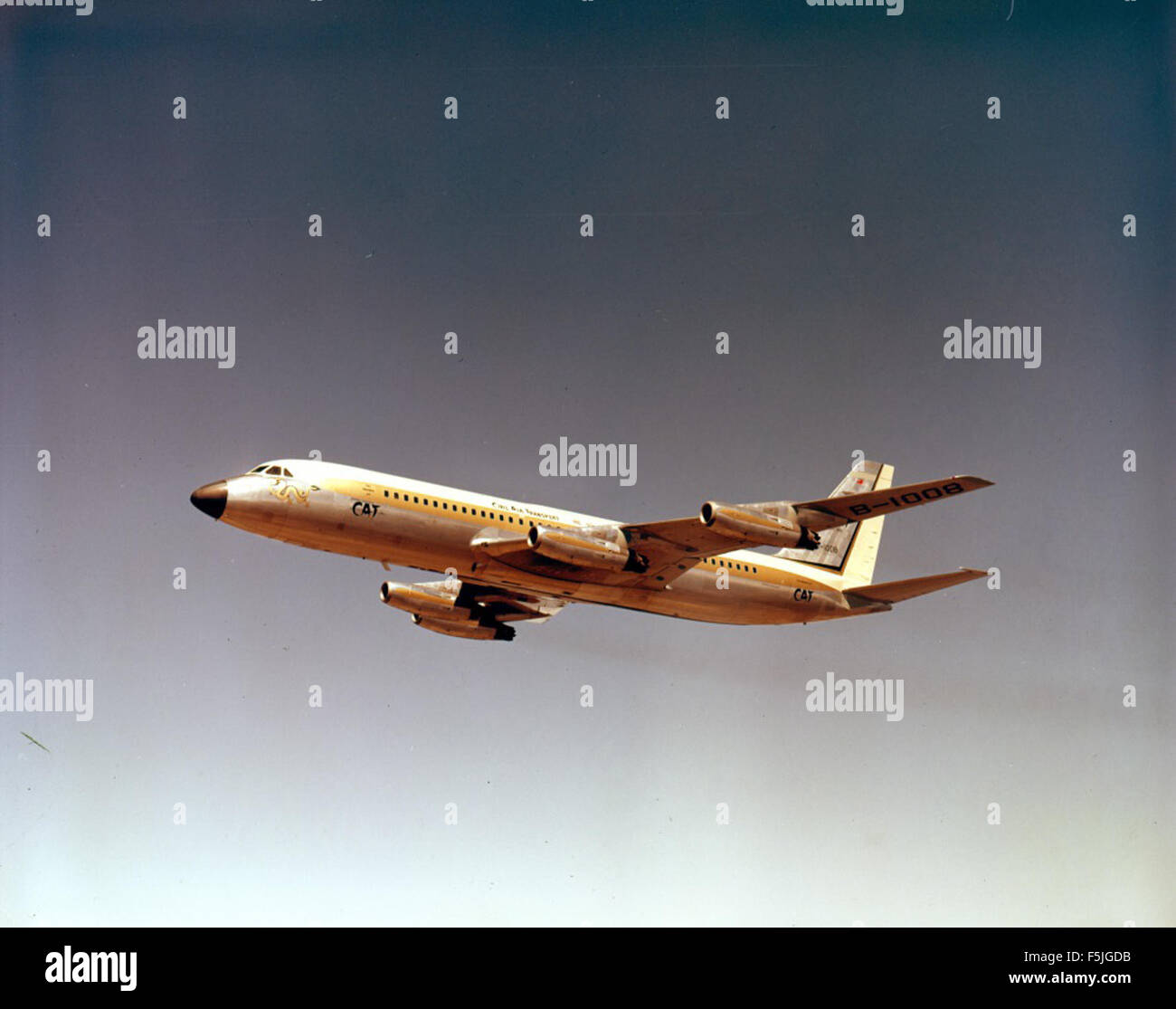 This image depicts the Convair 880-28, a variant of the Convair 880 jet ...