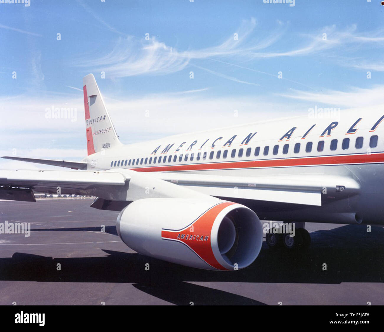 The Convair 990, an American commercial jet airliner, is shown in the ...