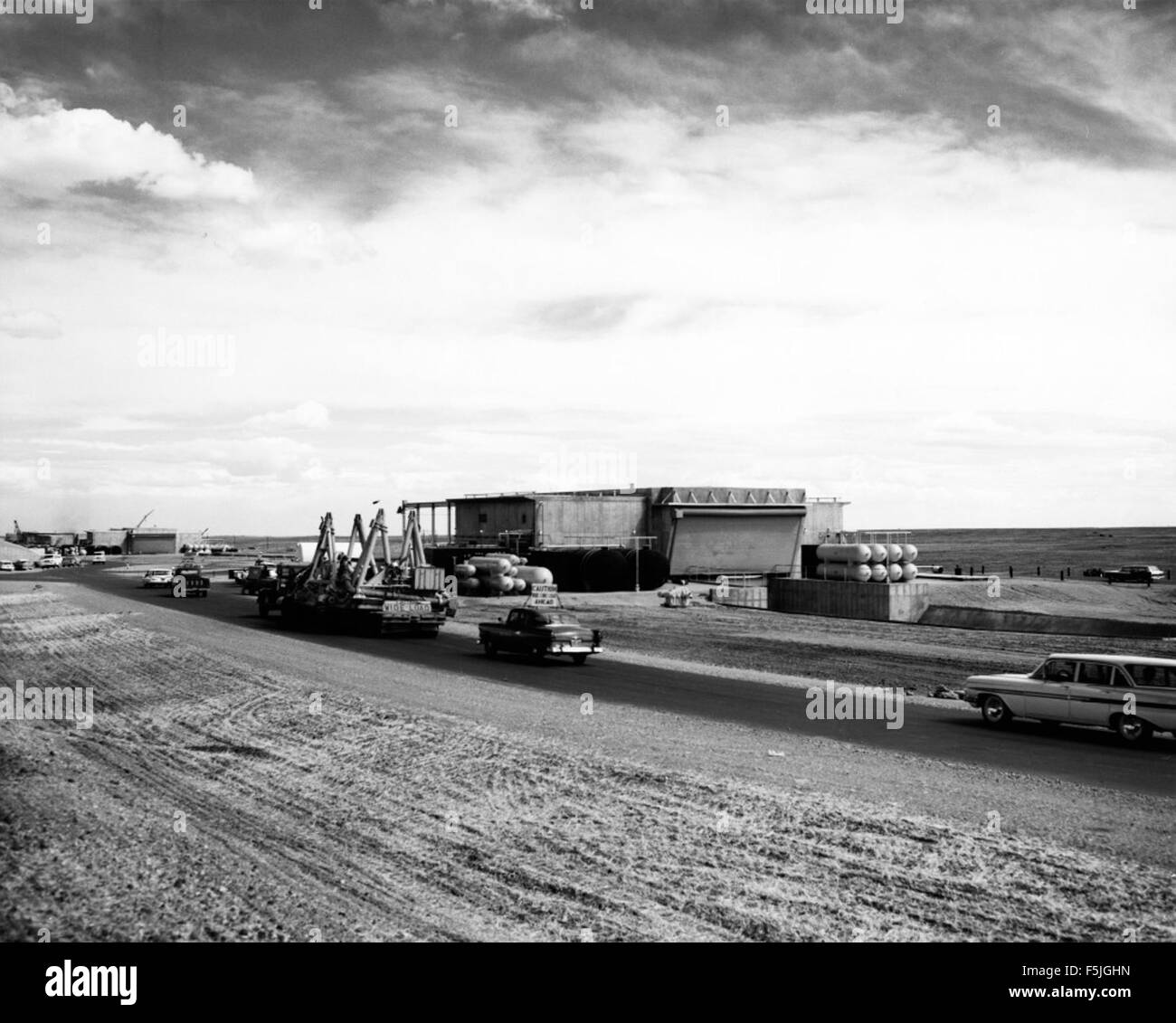 Convair Atlas launch site Warren AFB 1961 mfr 35268A Stock Photo - Alamy