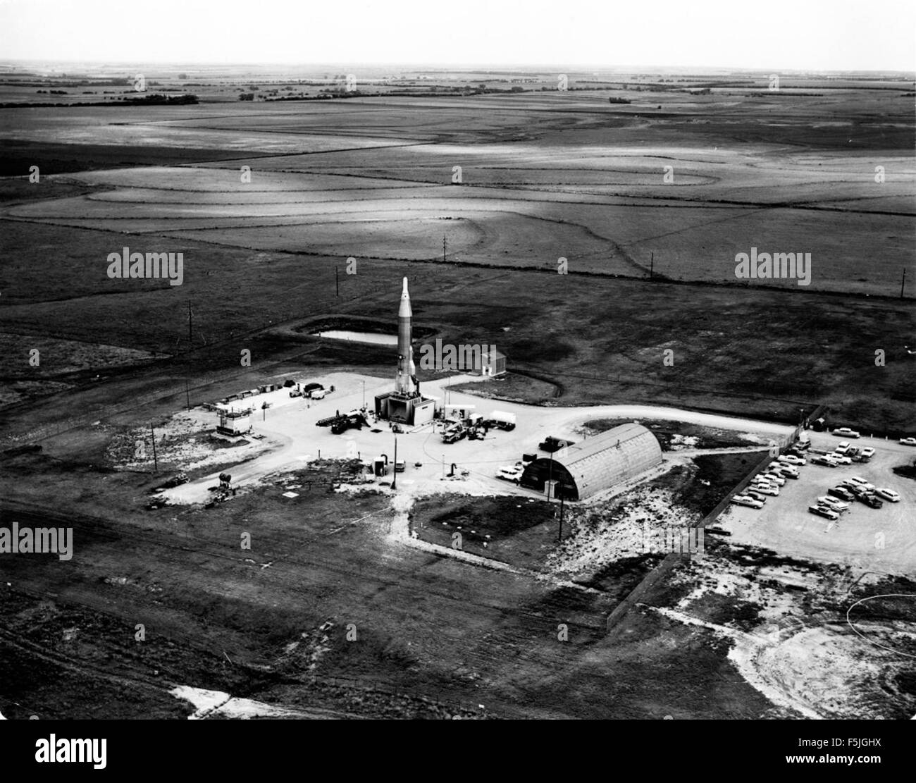 Convair Atlas launch site Warren AFB 1961 mfr 52995E Stock Photo - Alamy