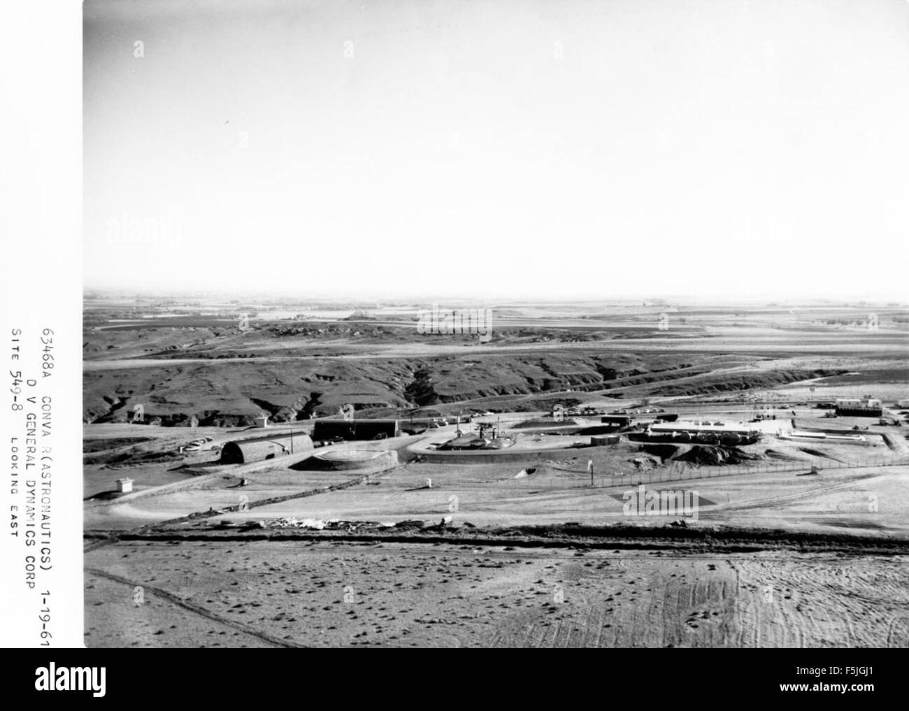 A view of the Convair Atlas missile launch site at Warren Air Force ...