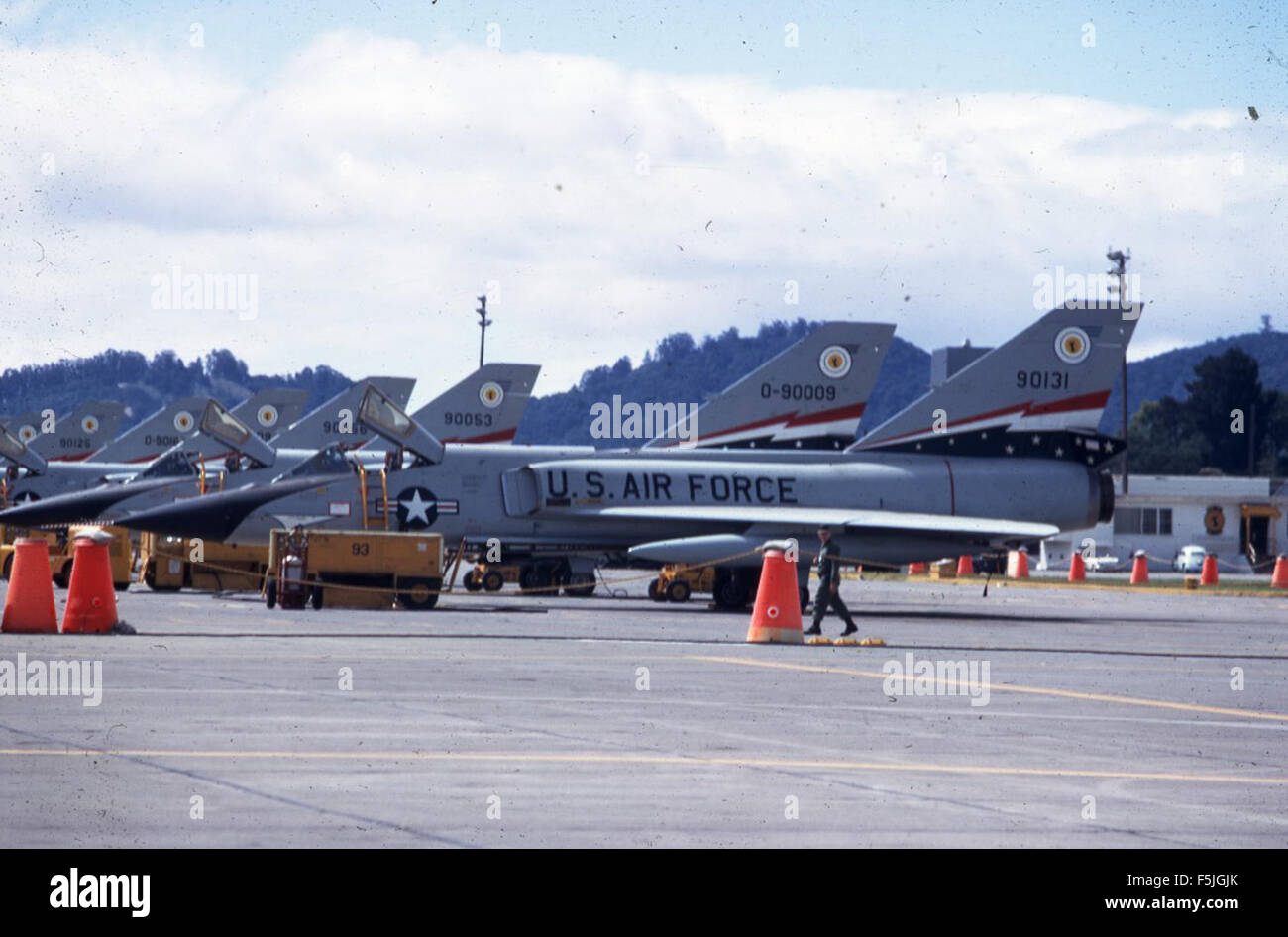 Convair F-106A 59-0131 84FIS Hamilton AFB May69 [Peter BLewis via Stock ...
