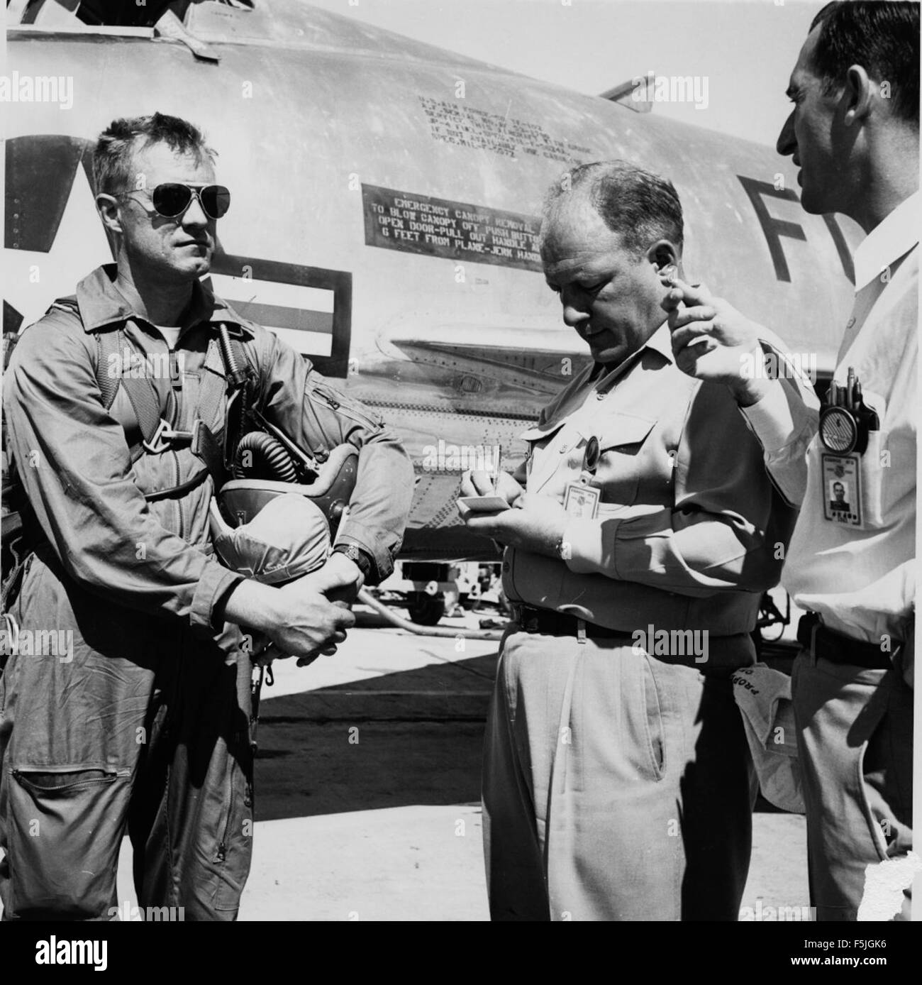 Photograph of Convair TF-102, a military interceptor aircraft ...