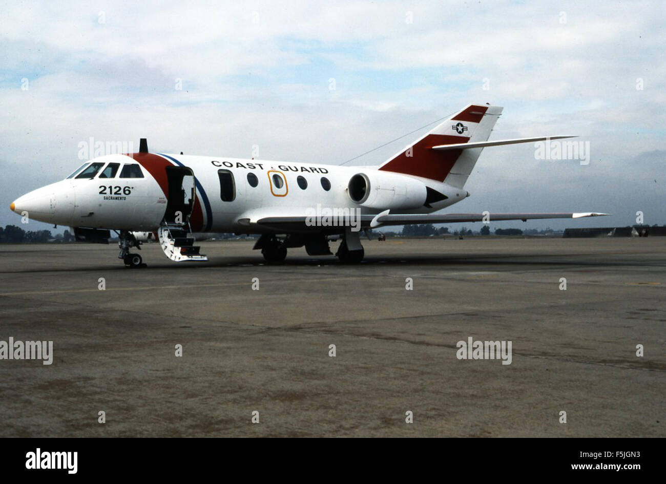 Dassault HU-25A 2126 USCG Sacramento 6Dec85 [RJF] Stock Photo - Alamy