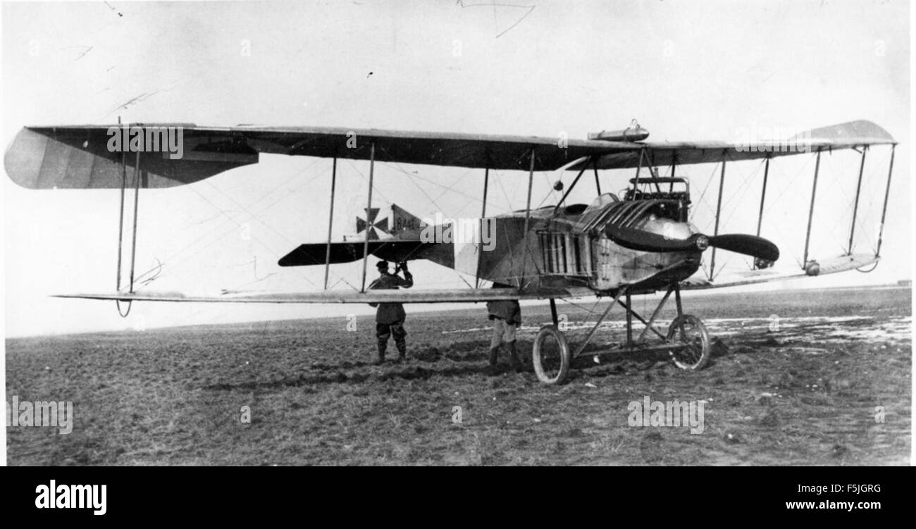 The DFW B I, a German biplane from 1914, was used during World War I ...