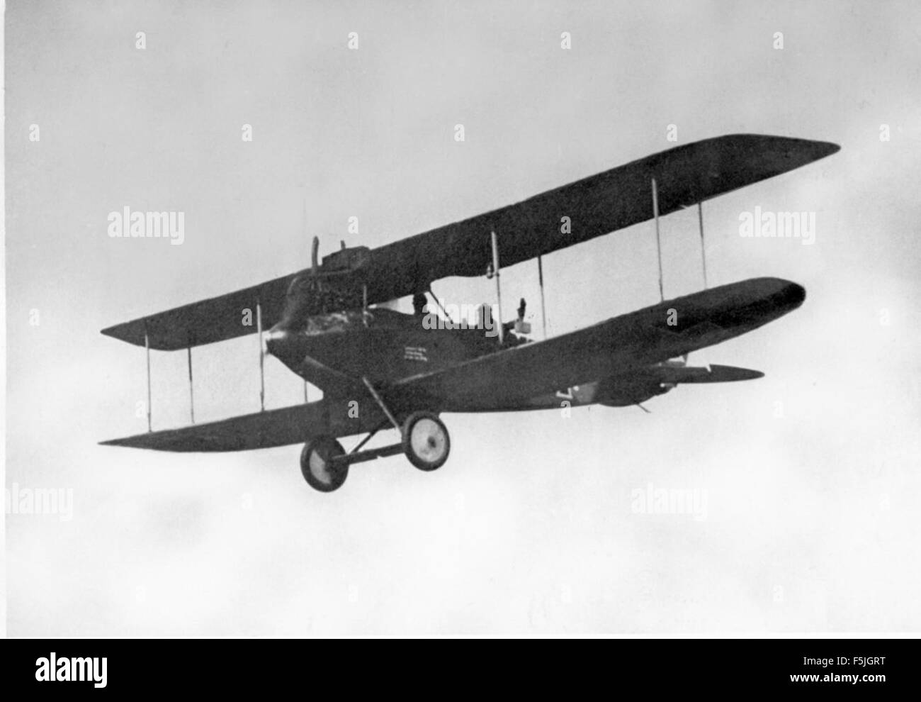 A 1916 photograph of the DFW C.V, a German reconnaissance and bomber ...