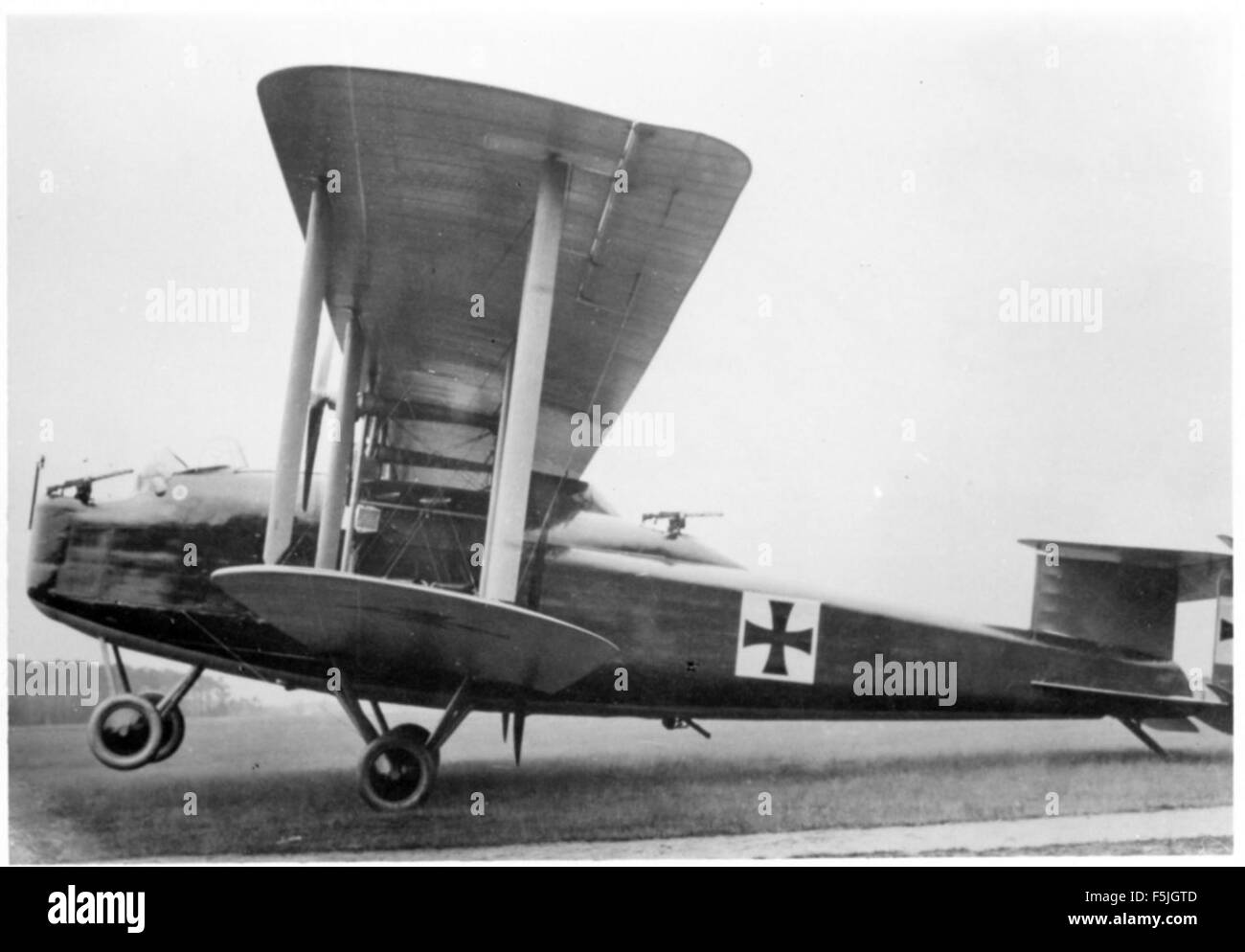 A photo of the DFW R I third version, a German reconnaissance aircraft ...