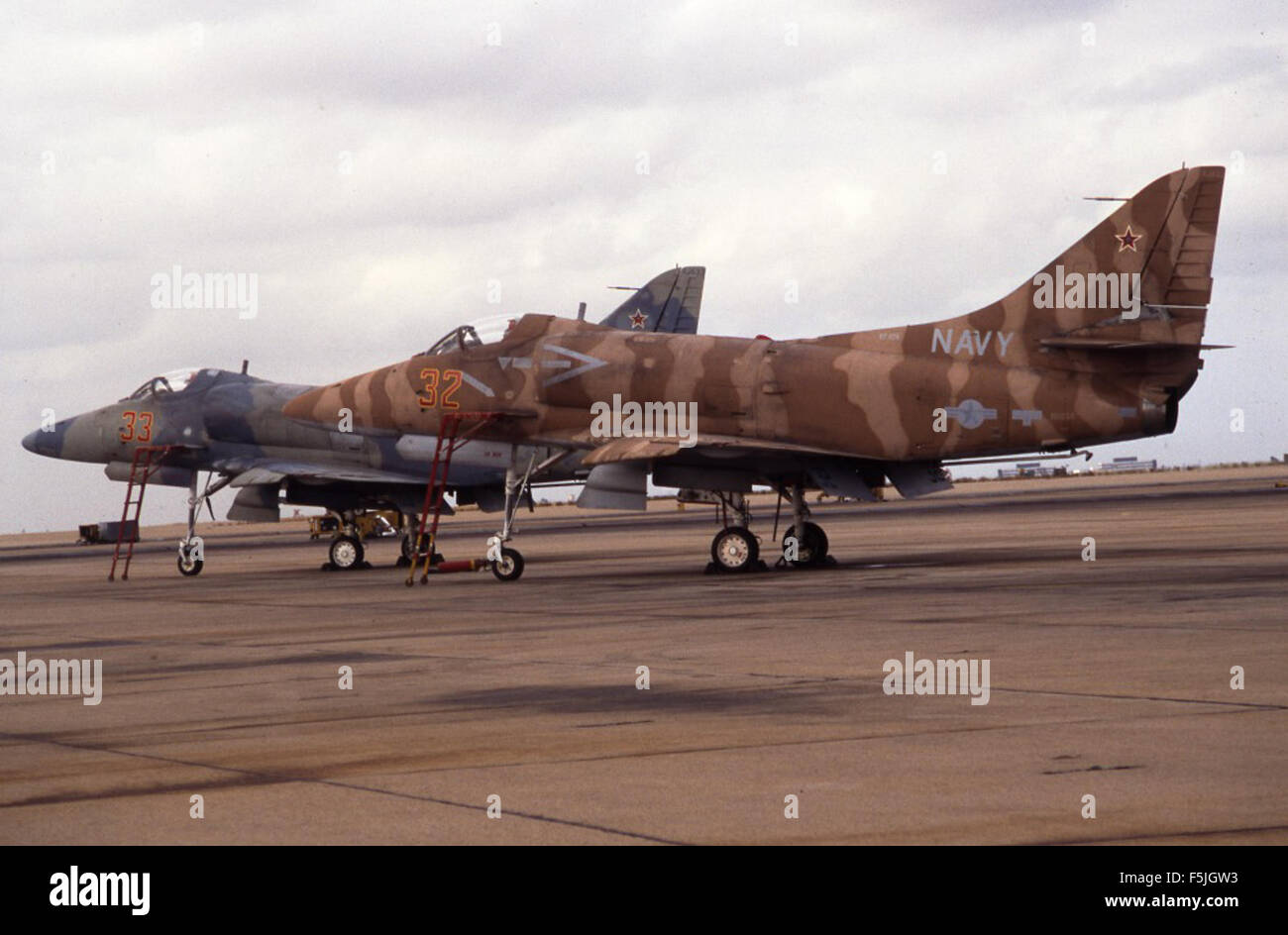 The Douglas A-4F Skyhawk, tail number 151059, of the 32nd Fighter Wing ...