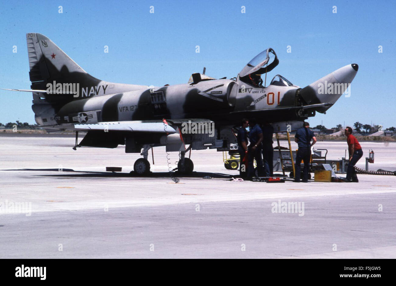 This image shows the Douglas A-4F 154172 from VFA-127 NJ701 on June 26 ...