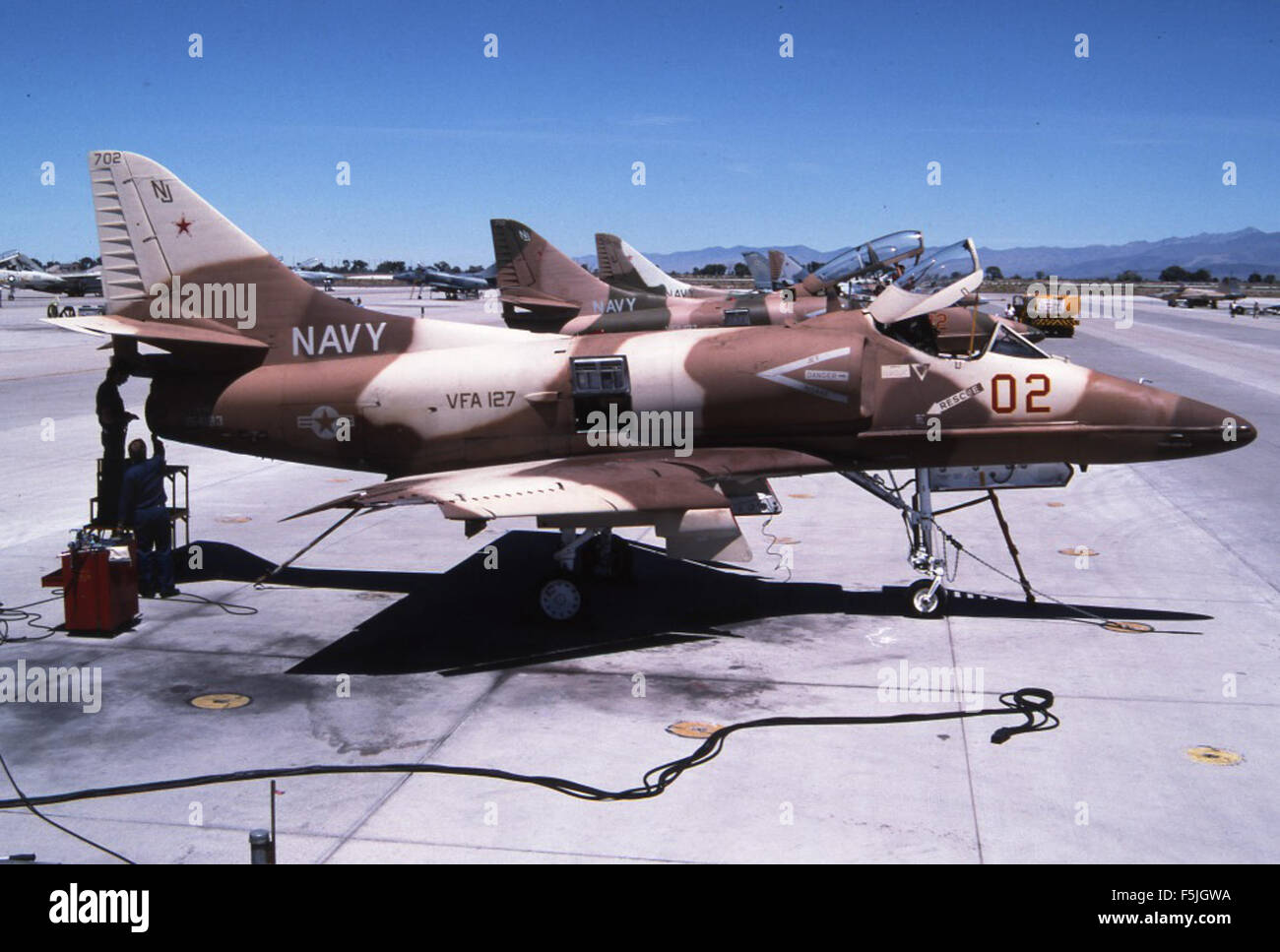 Douglas A-4F Skyhawk 154183, assigned to VFA-127, is photographed on ...