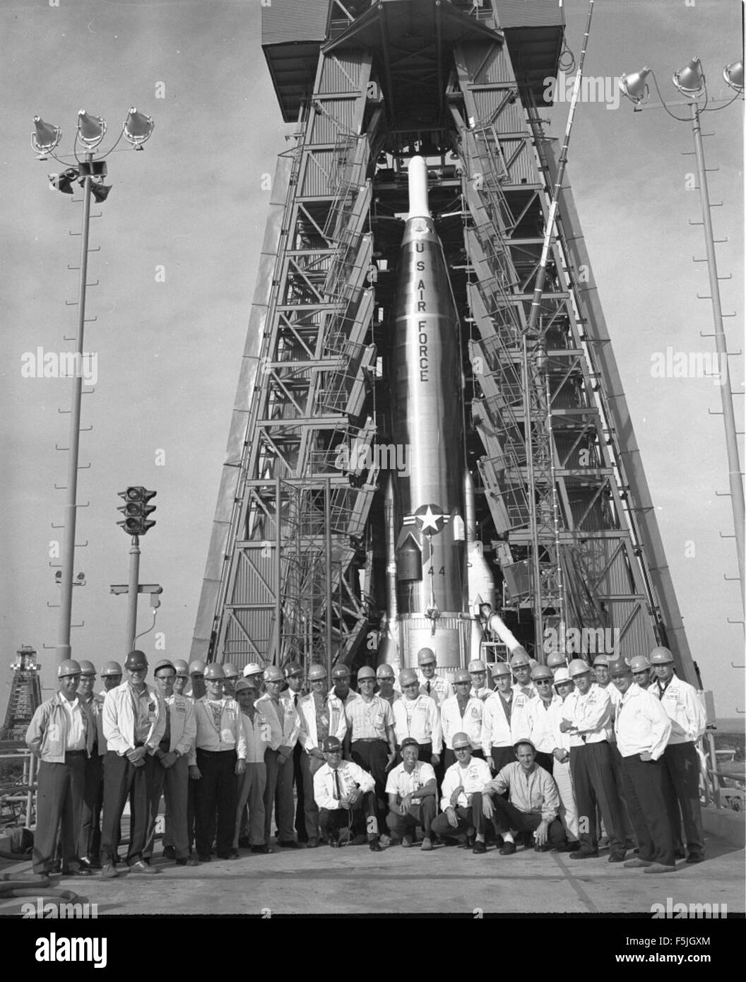 Atlas 44 Details Missile in Tower Stock Photo - Alamy