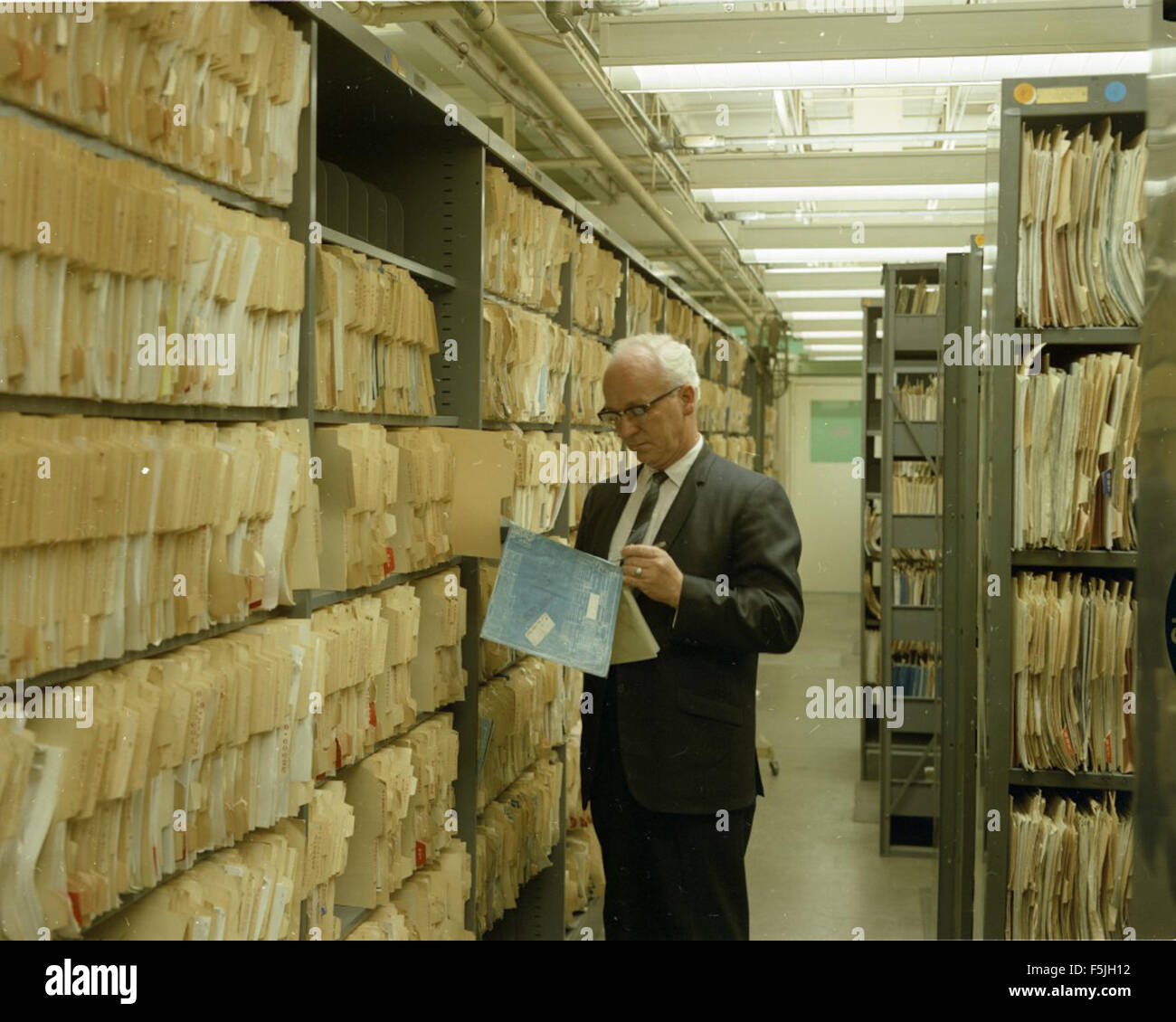Blueprint files from Building 5, dated April 2, 1968, detailing ...