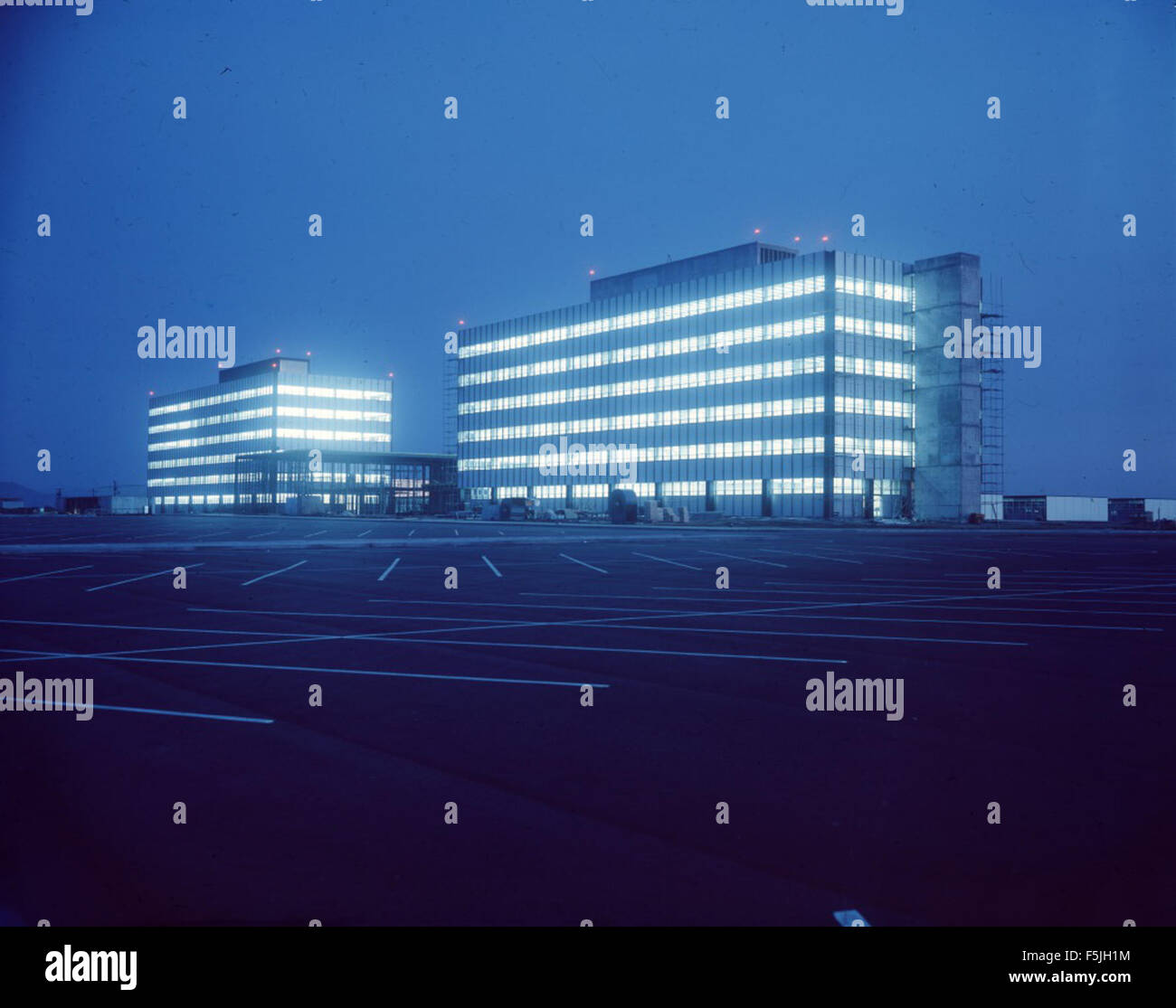 Photograph of the new Astronautics Plant taken at night on January 28 ...