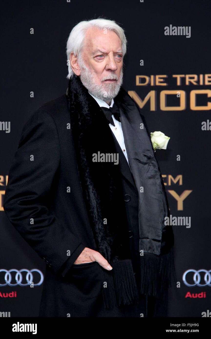 Donald Sutherland attending 'The Hunger Games: Mockingjay, Part 2 ...