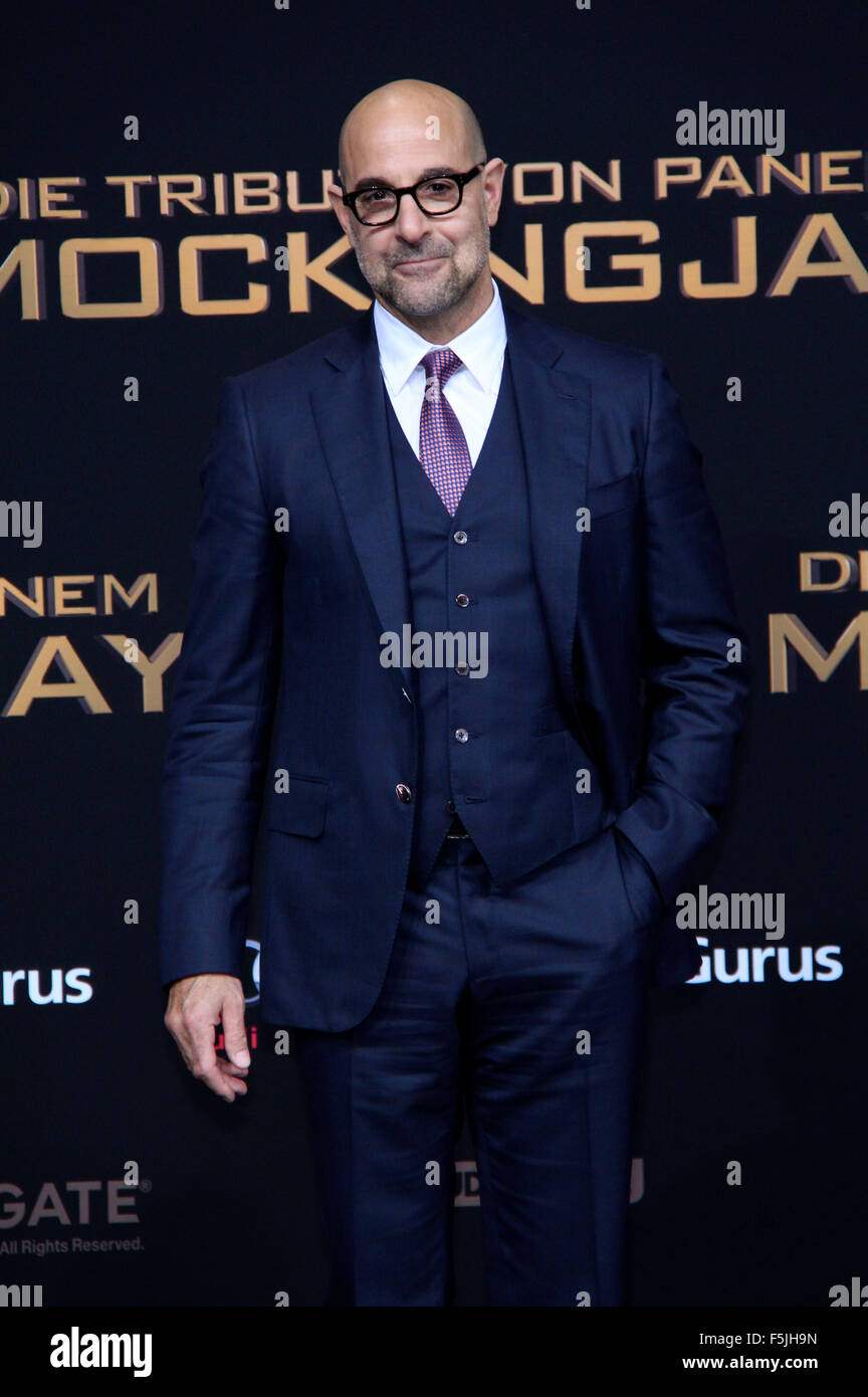 Stanley Tucci attending 'The Hunger Games: Mockingjay, Part 2' world ...