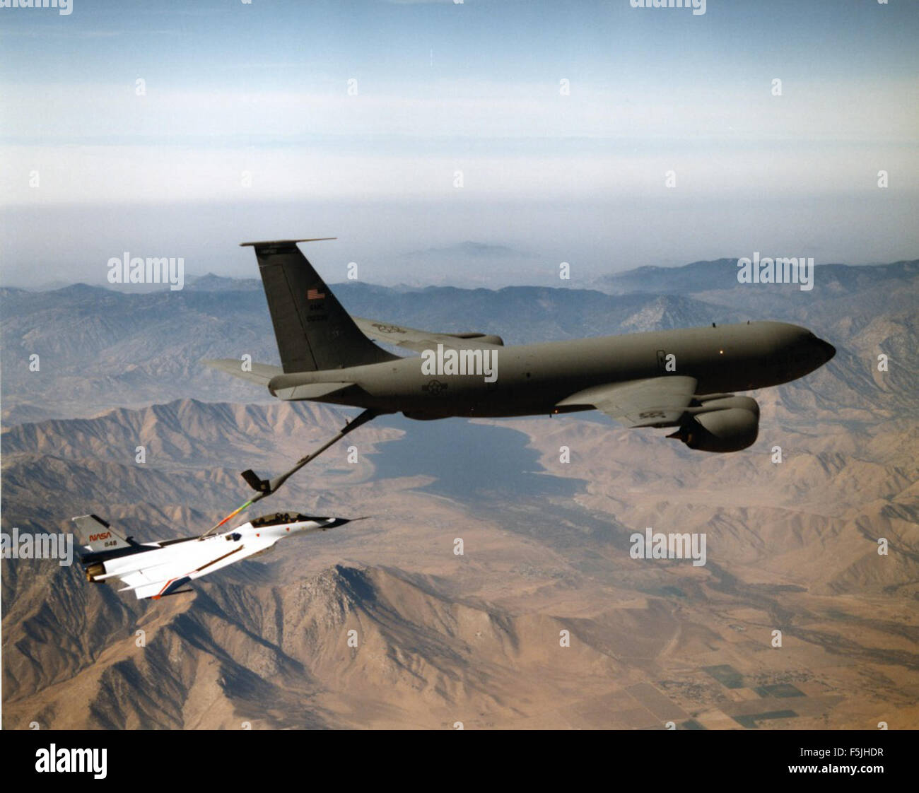 The General Dynamics F-16XL NASA 848, an experimental aircraft designed for extended range, is ...