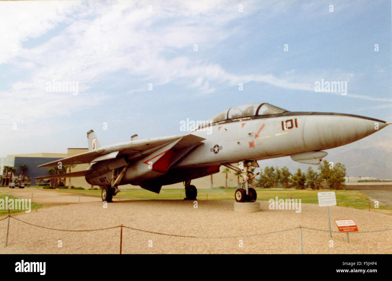 The Grumman F-14A Tomcat, tail number 160898AJ-107, is a twin-engine ...