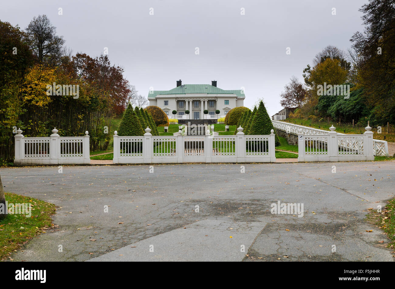 Gunnebo castle place in molndal sweden beutiful in the autumn Stock ...
