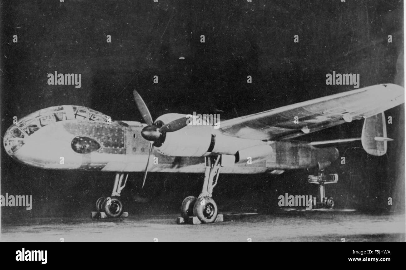 A photograph of the Junkers Ju 288V-1, a German World War II prototype ...