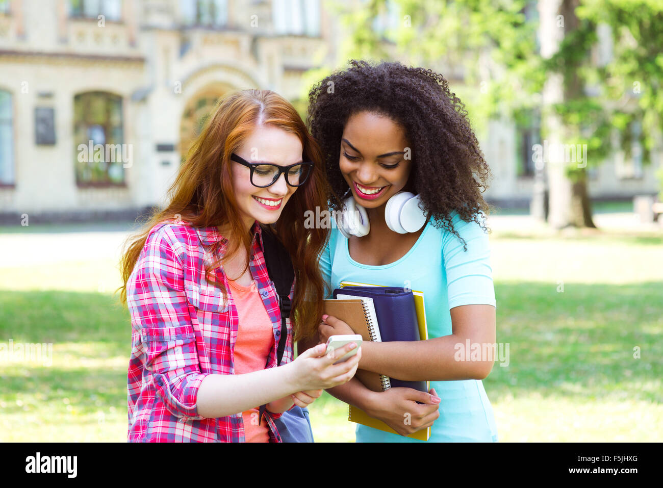 Concept for young student friends Stock Photo - Alamy