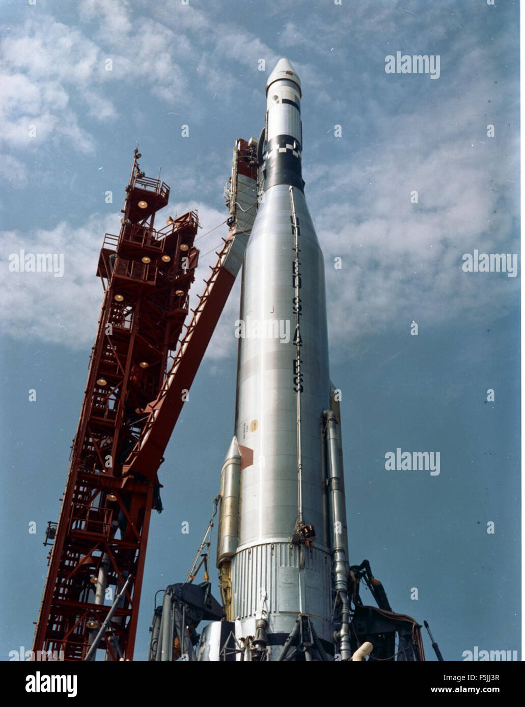 This image shows the Atlas 5301 Atlas-Agena booster, part of the Gemini ...