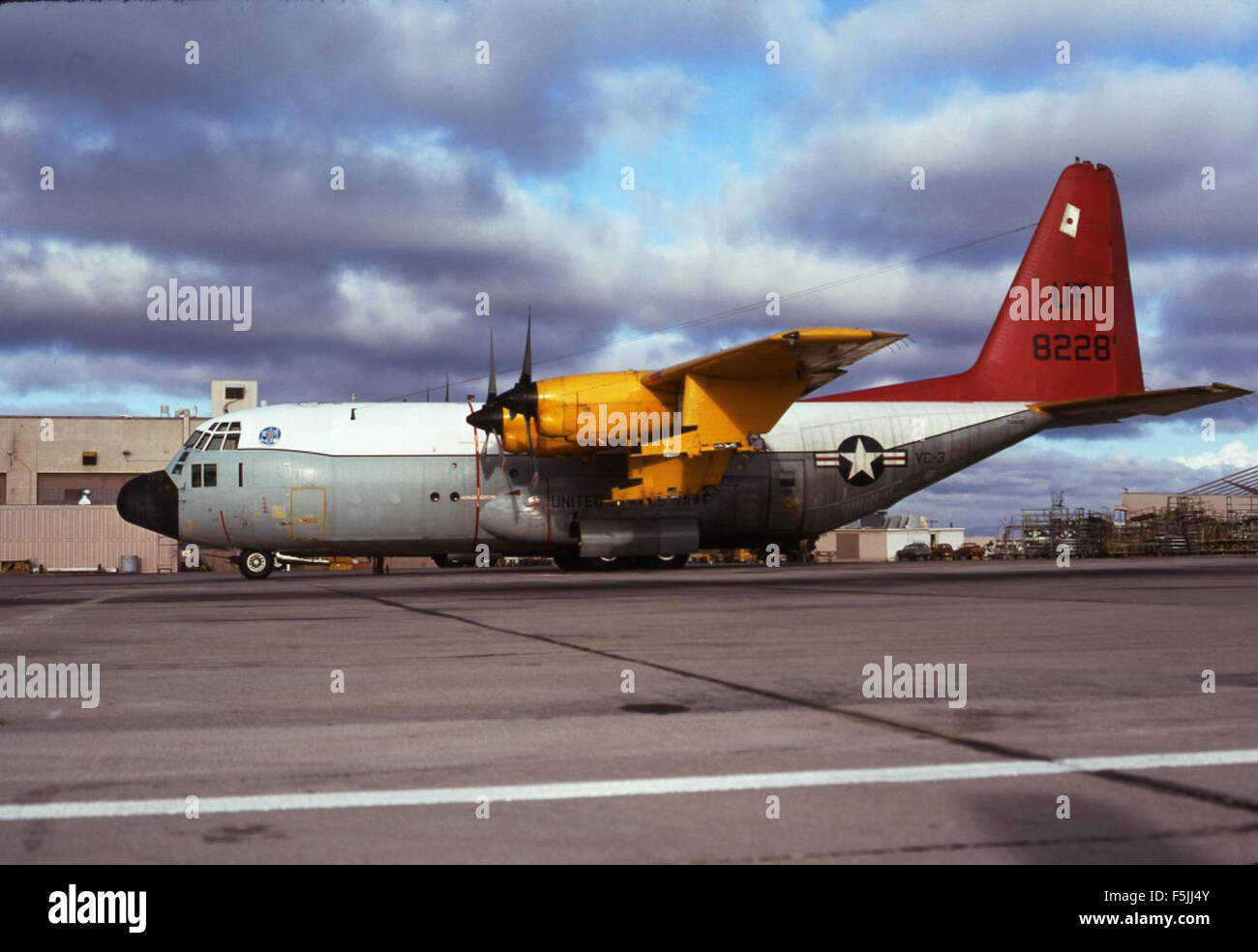 Lockheed DC-130A 158228 VC-3 UF1 NAS NI 4Oct75 Stock Photo - Alamy
