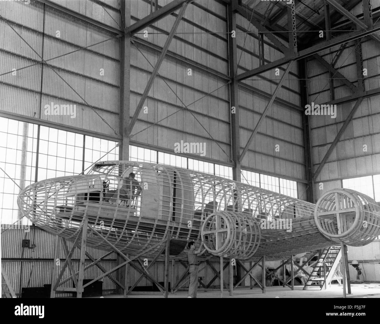 This image shows a mock-up of the Lockheed Model 44 Excalibur, a 1939 ...