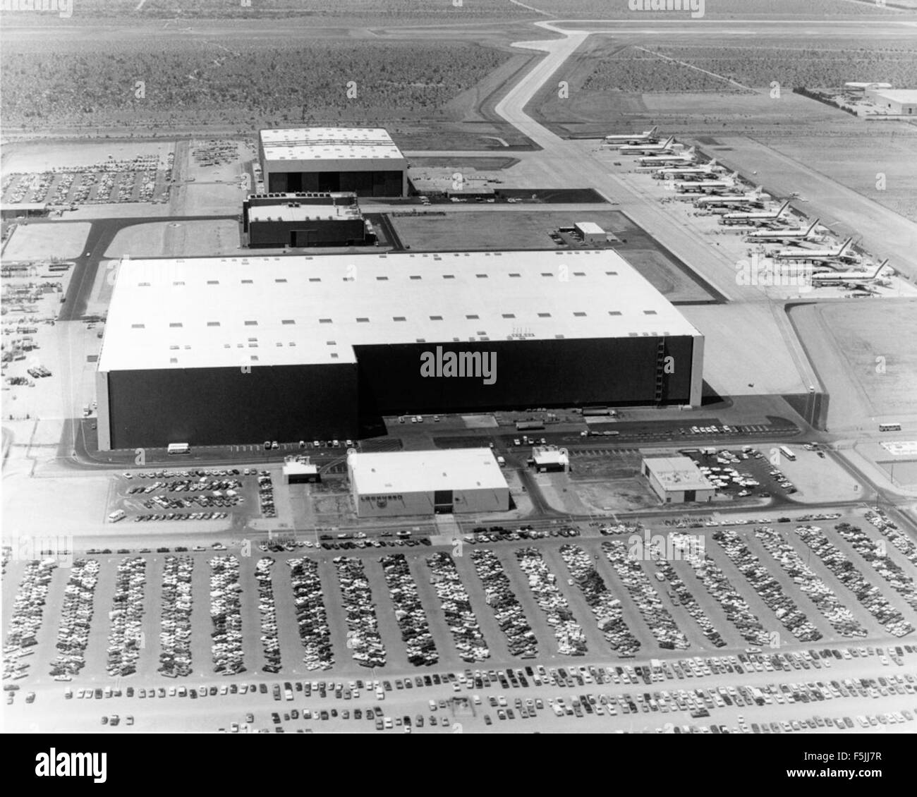 This image shows the Lockheed Palmdale plant, capturing the development ...