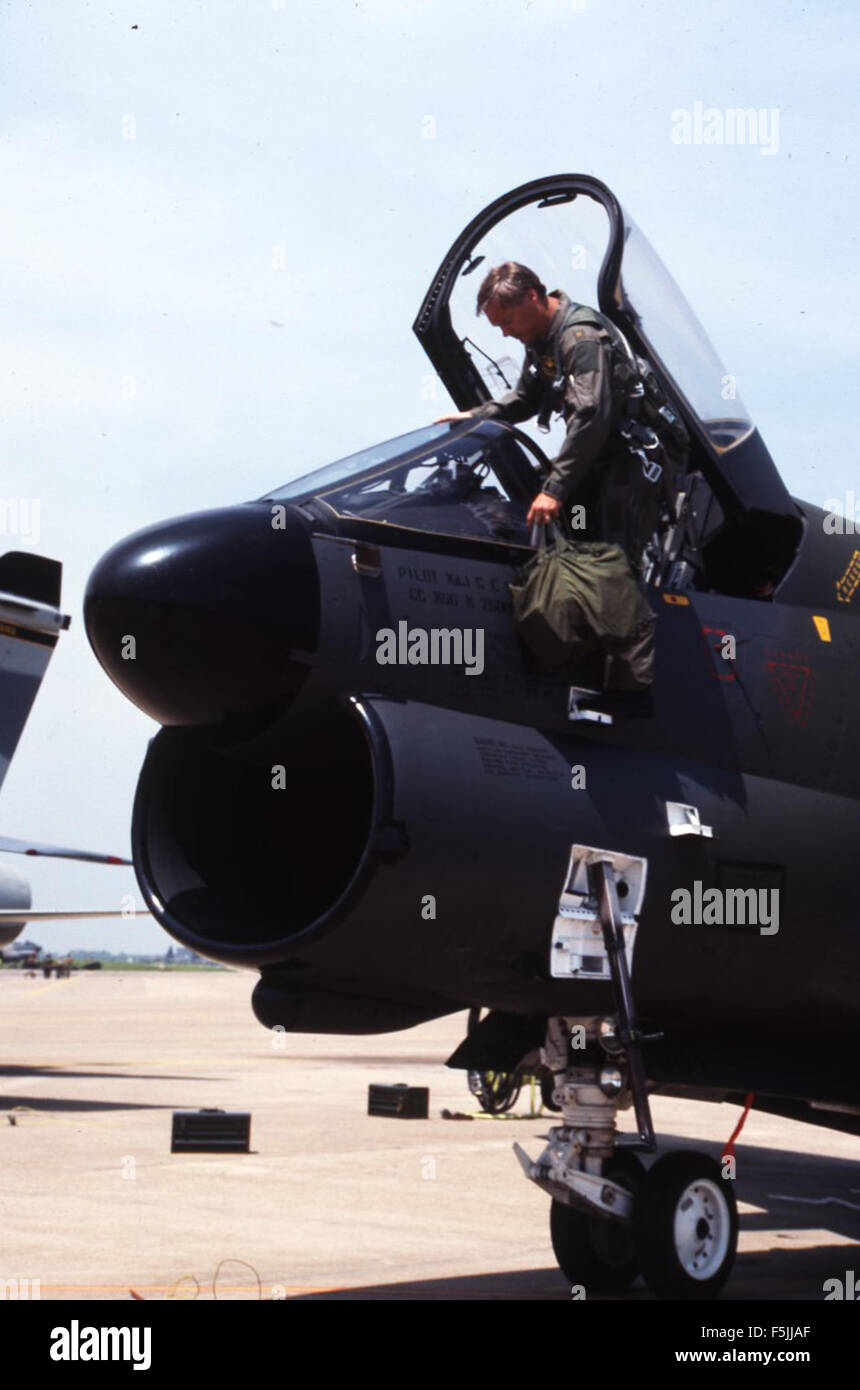Photograph of the LTV A-7D Corsair II, serial number 70-1002, of the ...