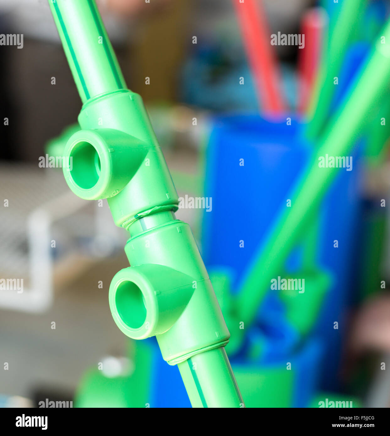 Samples of polymer pipes and fittings Stock Photo - Alamy