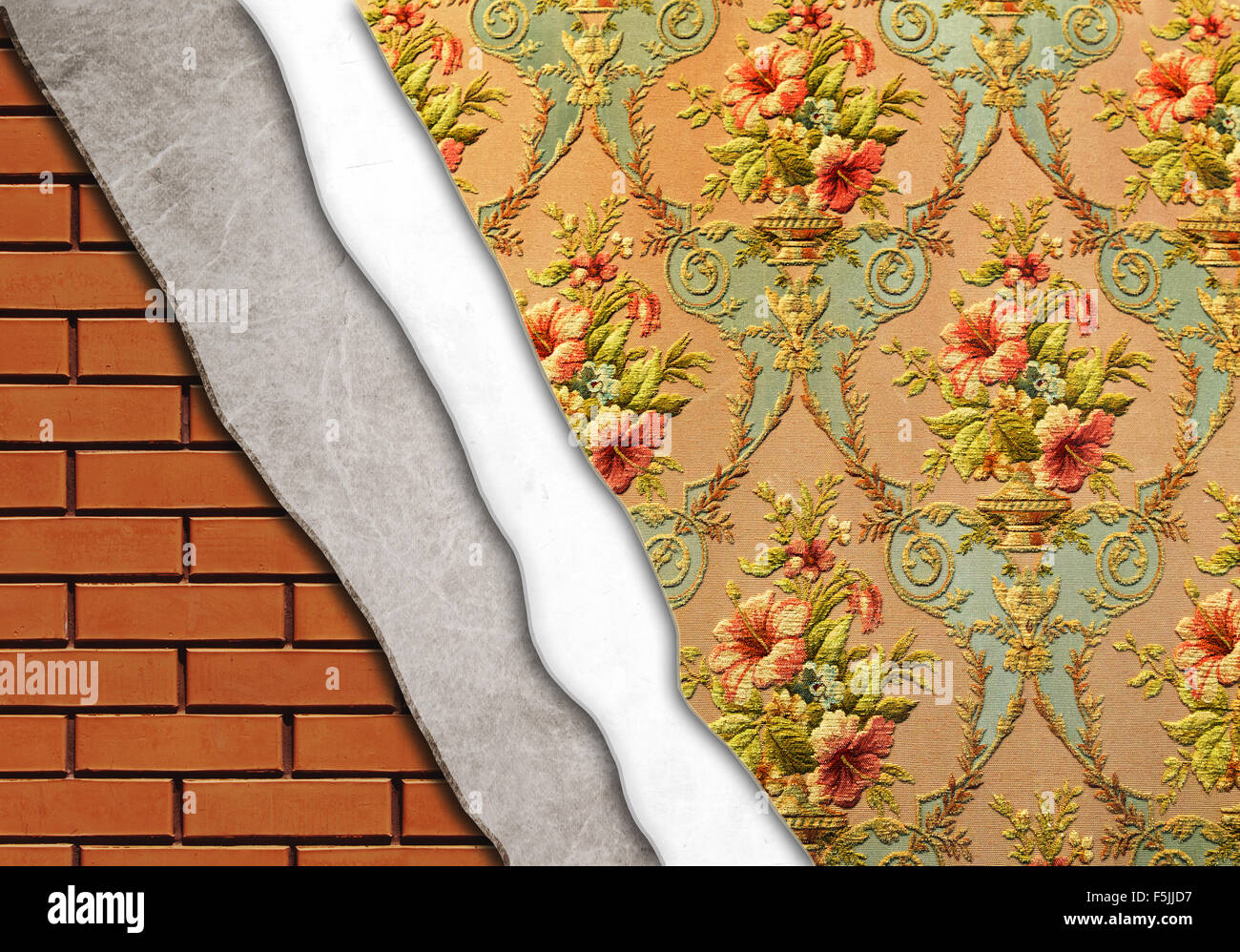 Various layers of the wall construction Stock Photo - Alamy