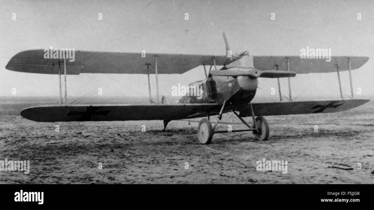 Photograph of the LVG C VI, a German reconnaissance aircraft from World War I, used for aerial ...