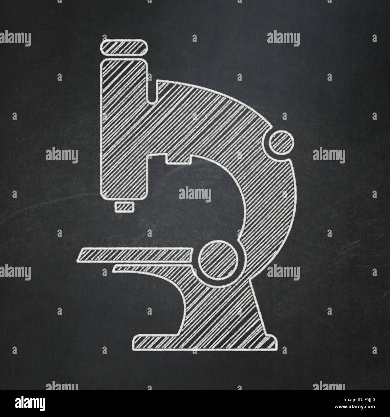 Science concept: Microscope on chalkboard background Stock Photo - Alamy