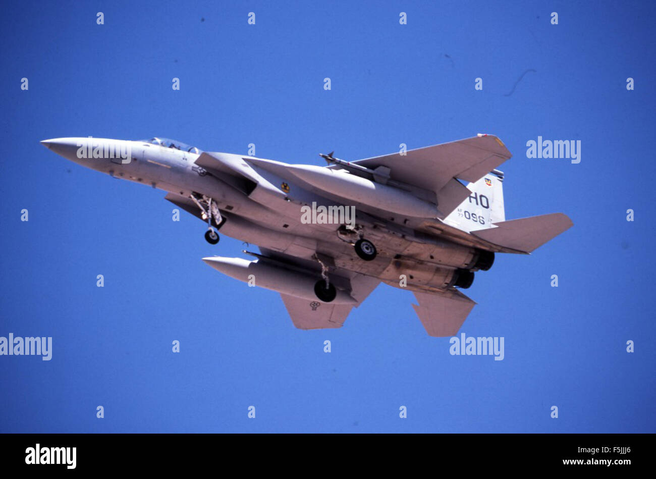 This image shows the McDonnell F-15A fighter aircraft, serial number 77 ...