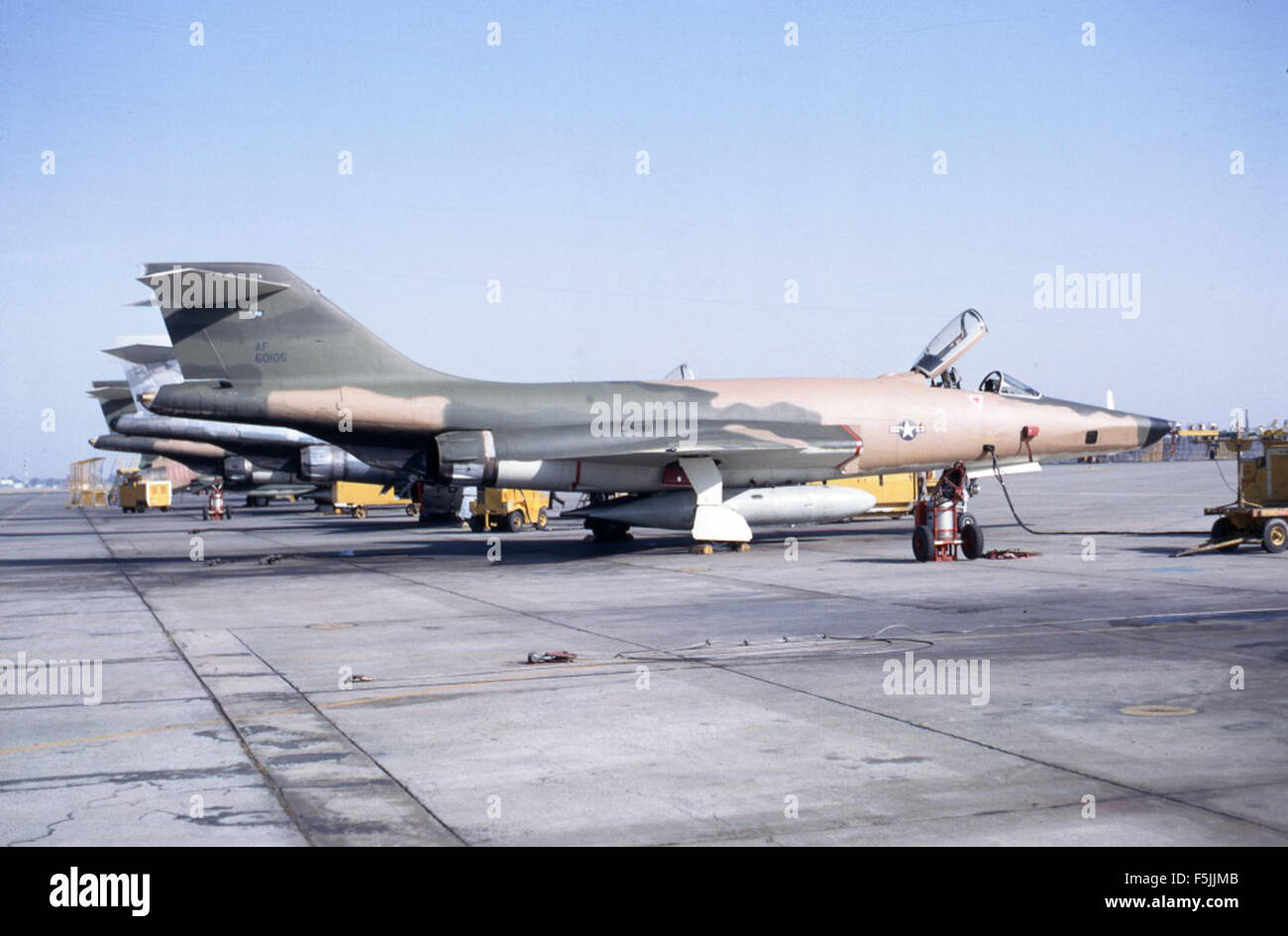 The McDonnell RF-101C, a reconnaissance aircraft, is shown at McClellan ...