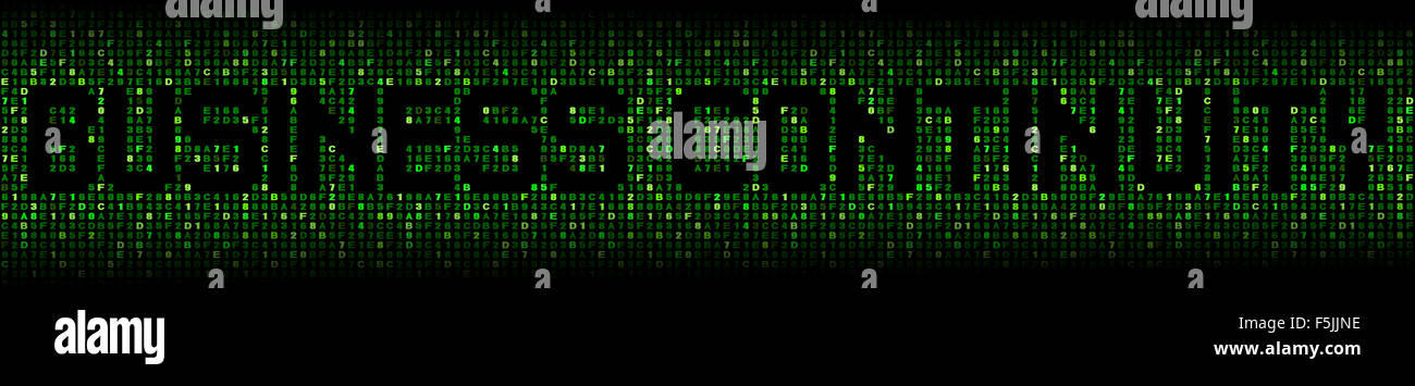 Business Continuity text on hex code illustration Stock Photo - Alamy